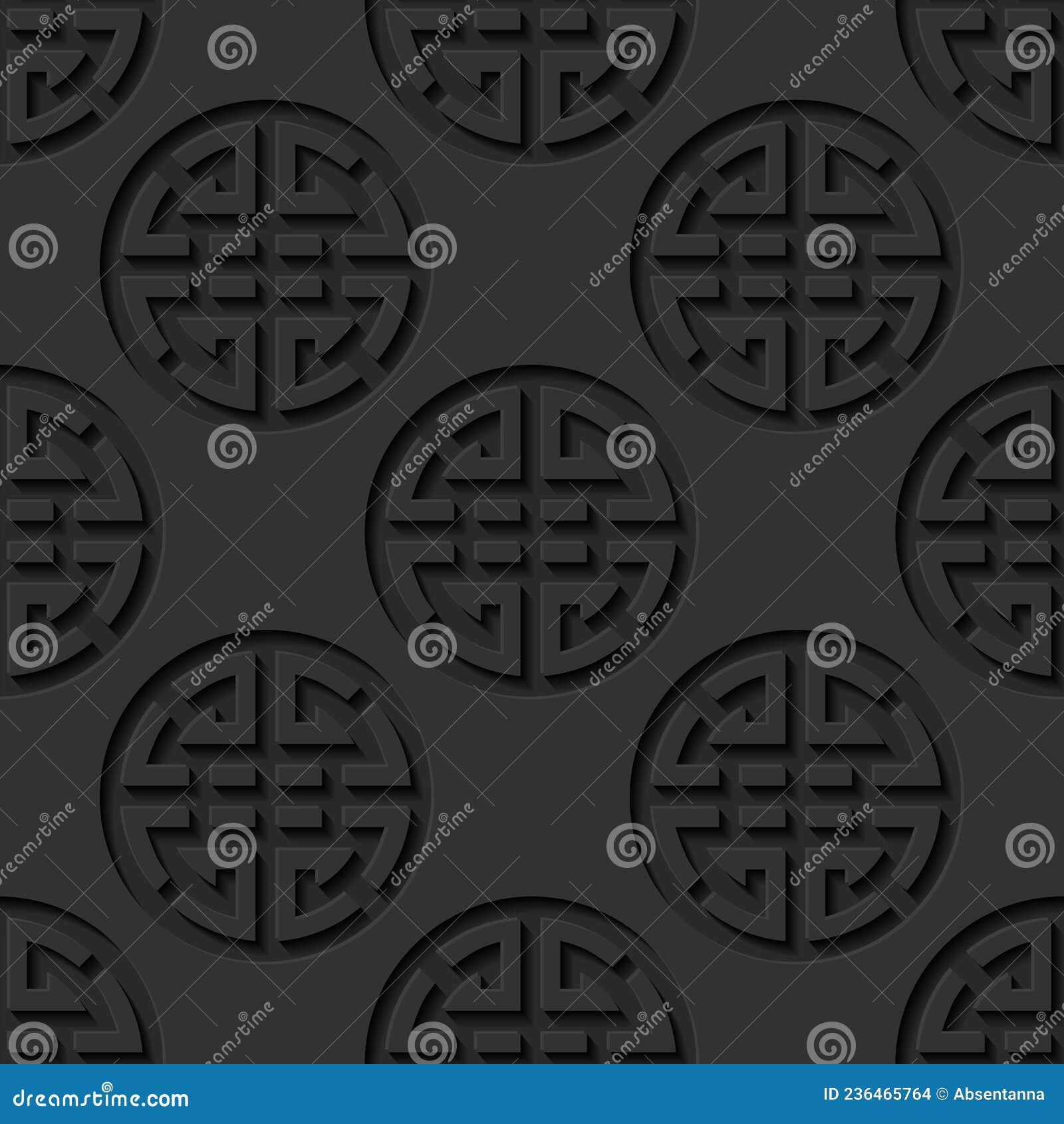Traditional Chinese Seamless Pattern Stock Vector - Illustration of ...