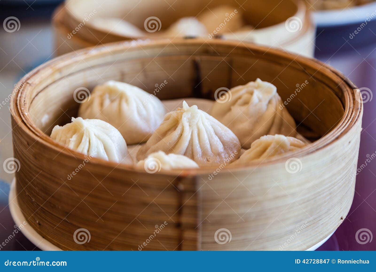 Traditional Chinese Soup Filled Pork Dumpling Xiao Long Bao Stock Image