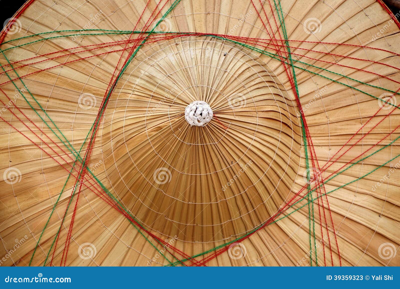 Traditional Chinese Straw Hat Stock Image - Image of craft, concentric ...