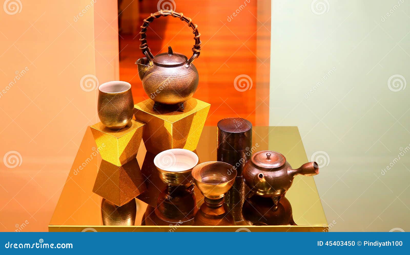 Traditional Chinese Tea Pot Set Stock Photo - Image of culture ...