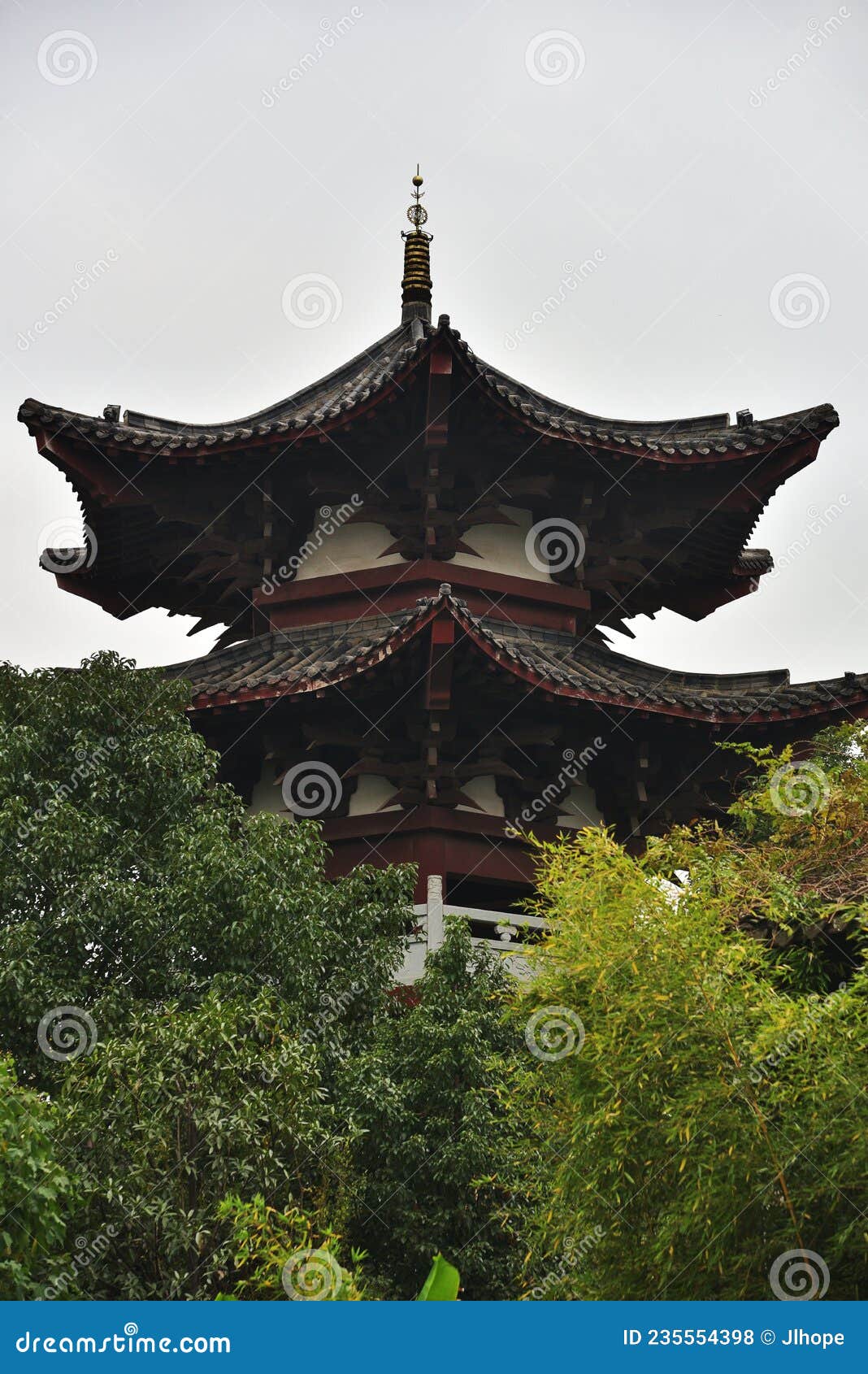 Chinese tower stock photo. Image of traditional, tower - 235554398