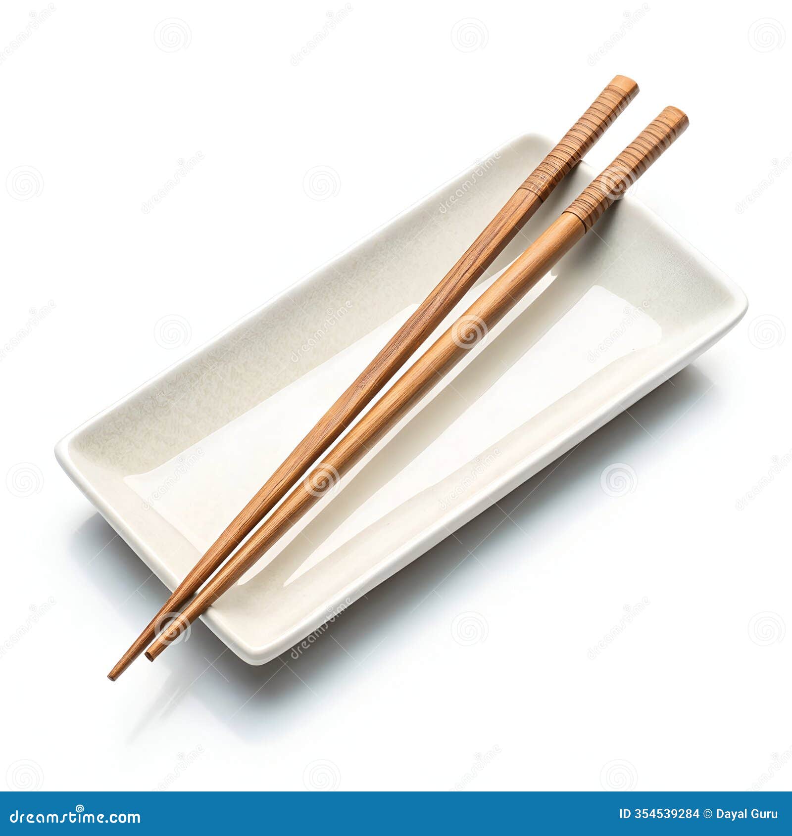 Traditional Chopsticks Set Isolated on White Background Stock ...