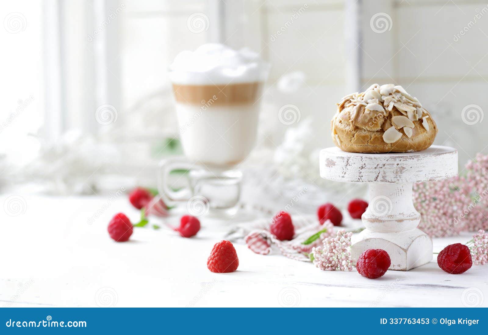 Traditional Choux Pastry Eclair Dessert Stock Image - Image of homemade ...