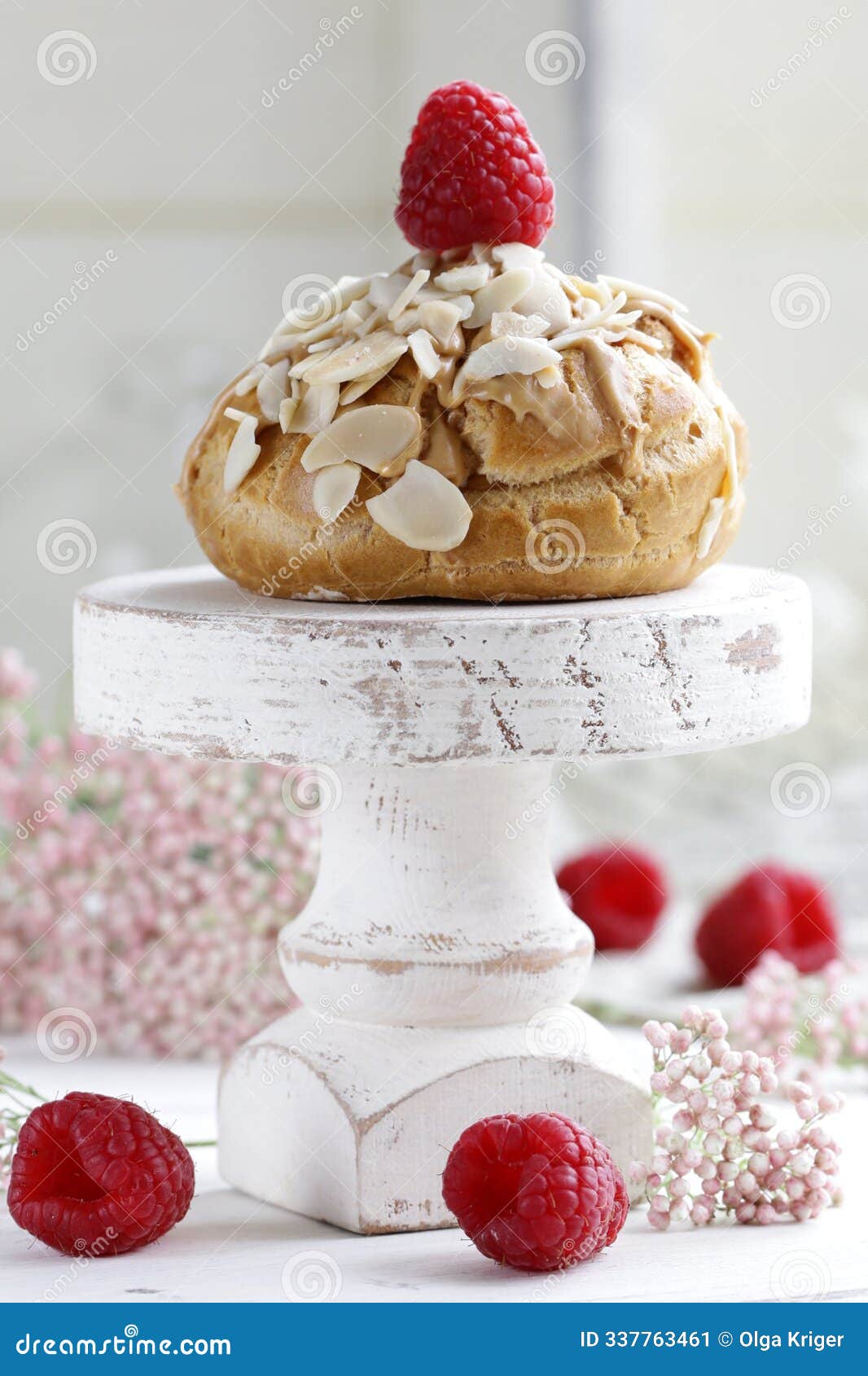 Traditional Choux Pastry Eclair Dessert Stock Image - Image of closeup ...