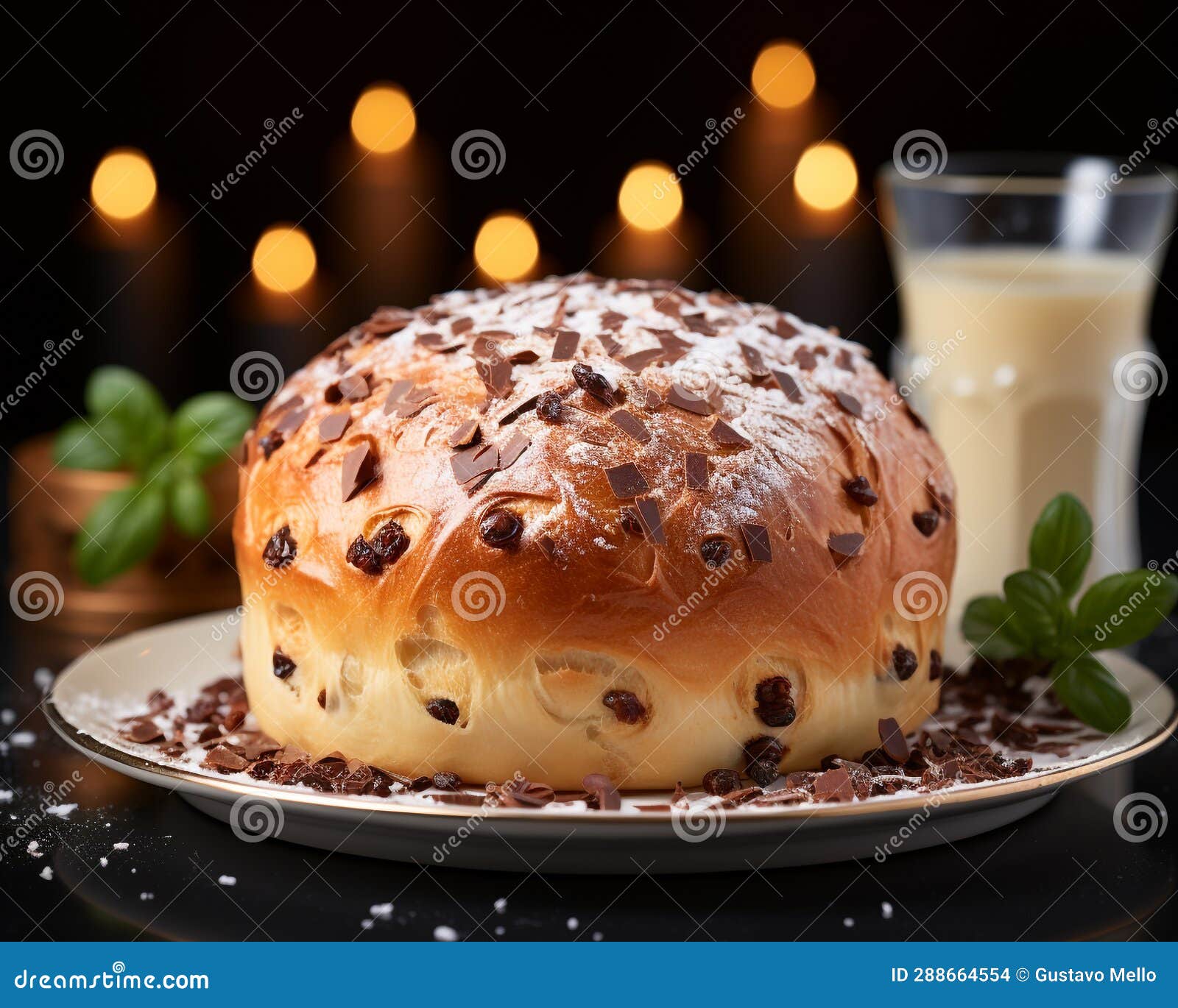 Traditional Christmas Bread. Christmas Food Stock Illustration ...