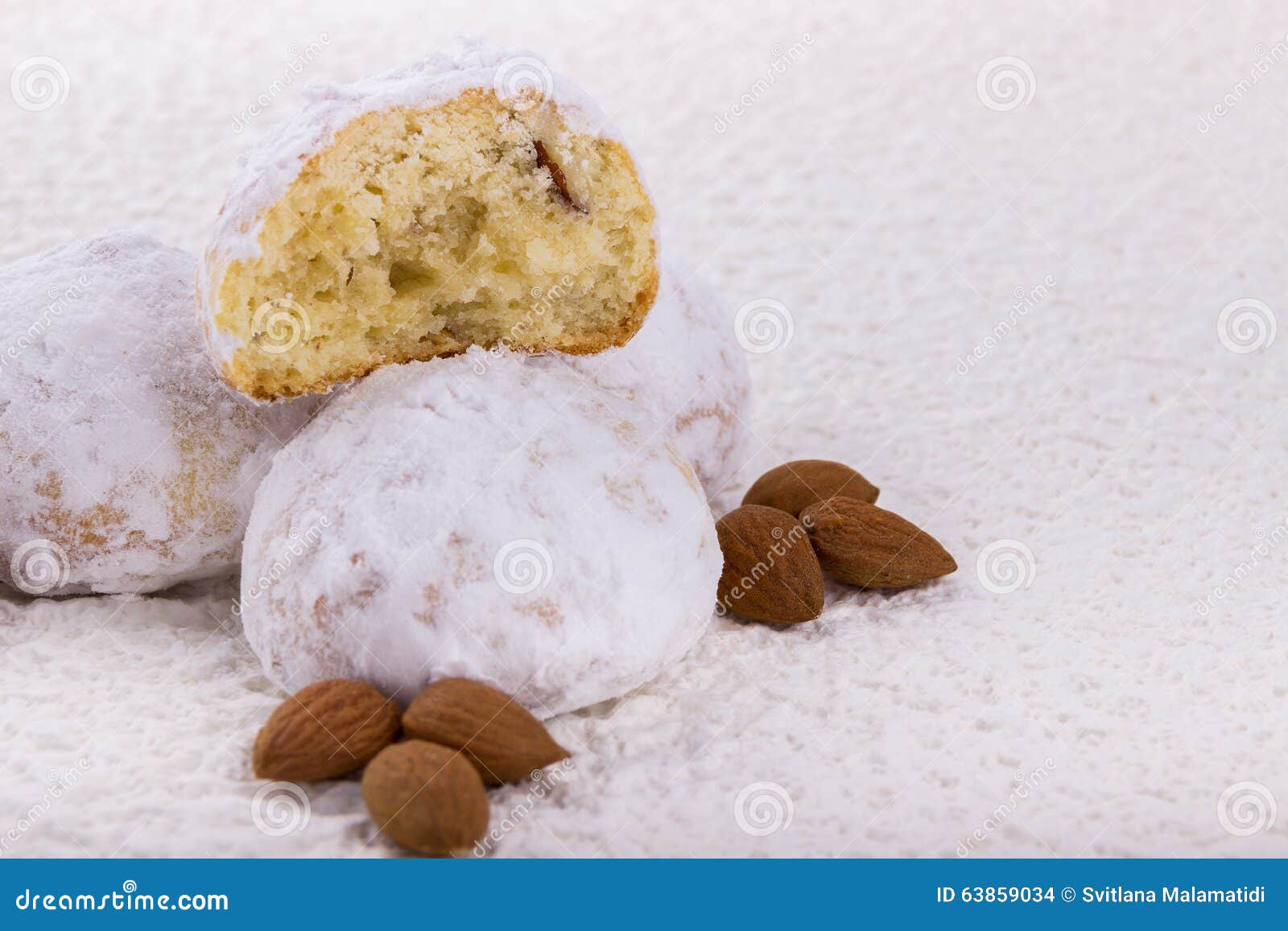 Kurabie stock photo. Image of sugar, powder, butter, greece - 63859034