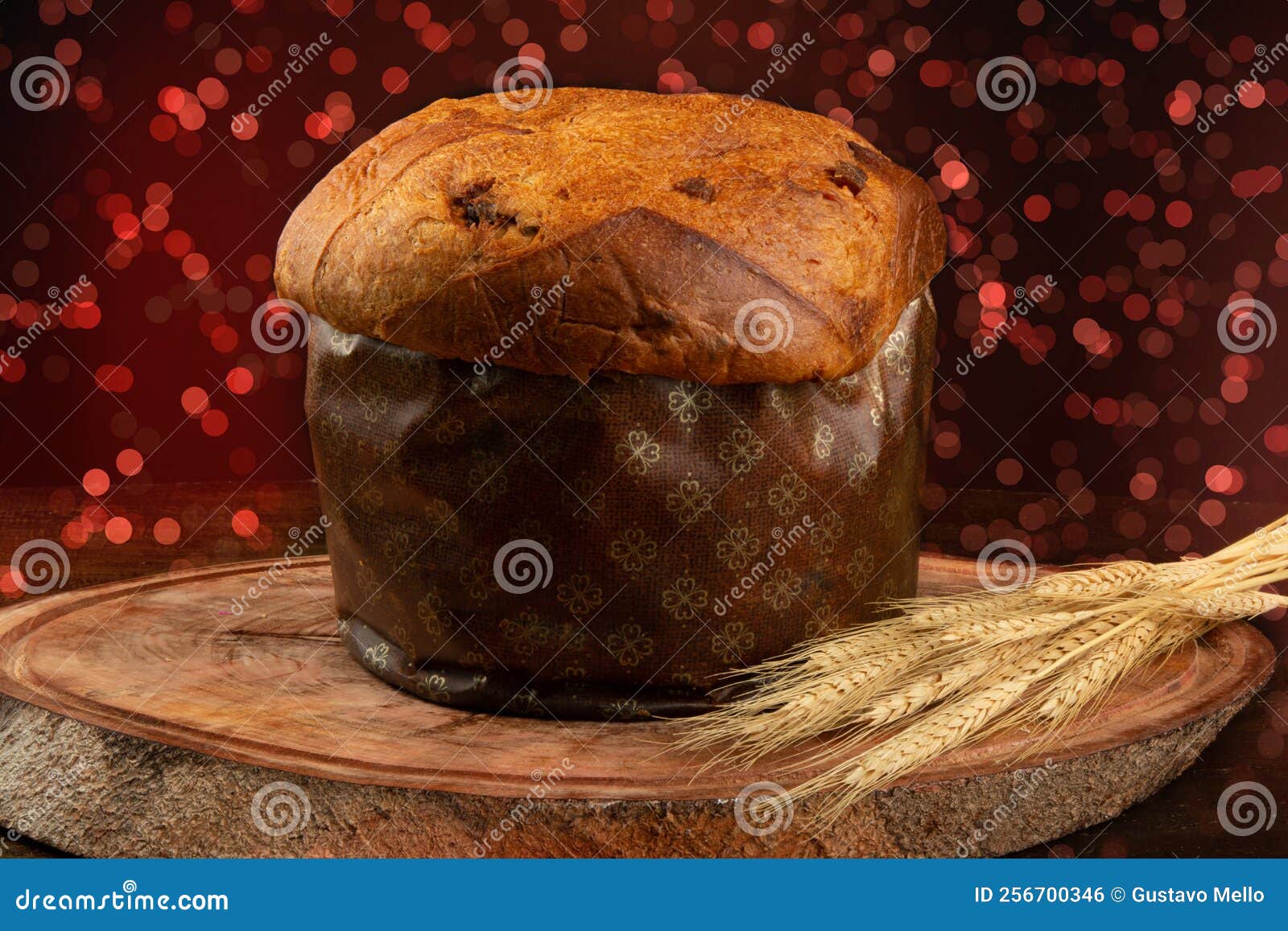 Traditional Christmas Food Panettone Stock Photo - Image of bread ...