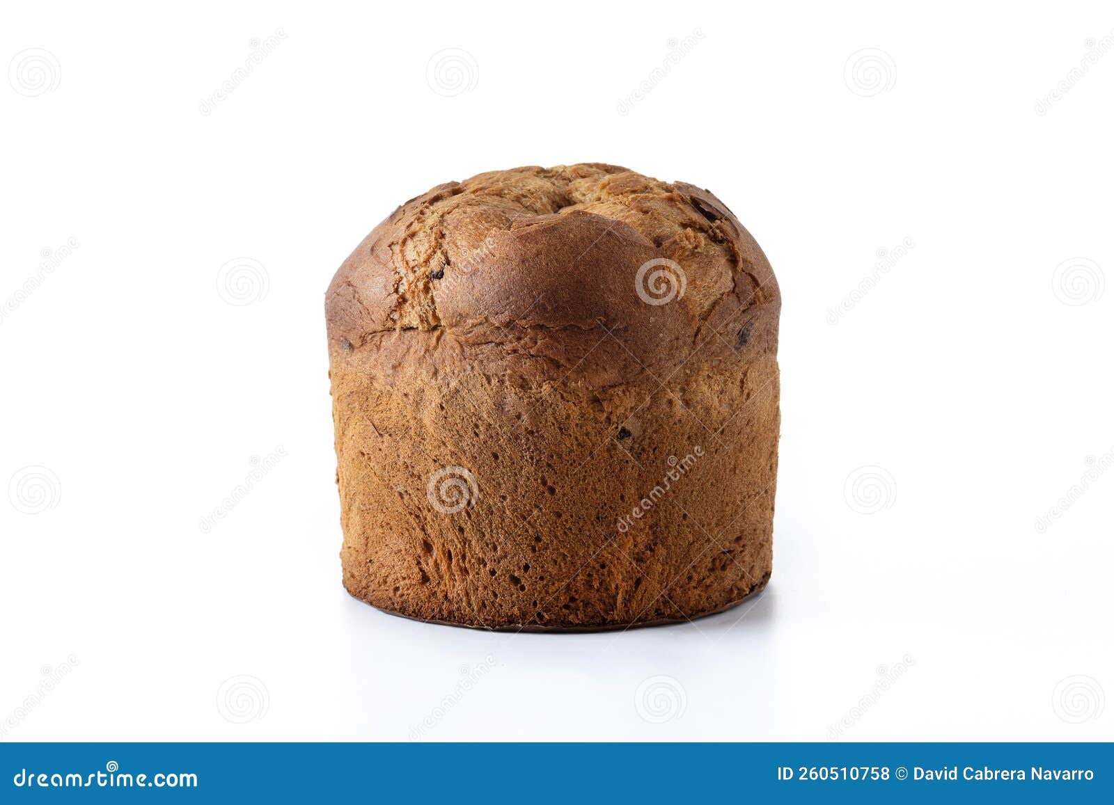 Traditional Christmas Panettone Isolated Stock Photo - Image of ...