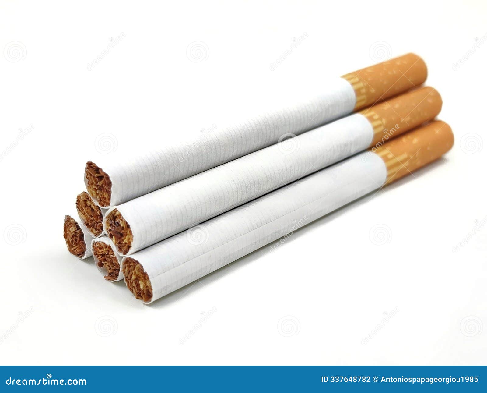 Traditional Cigarettes with Orange Filter. Stock Photo - Image of ...