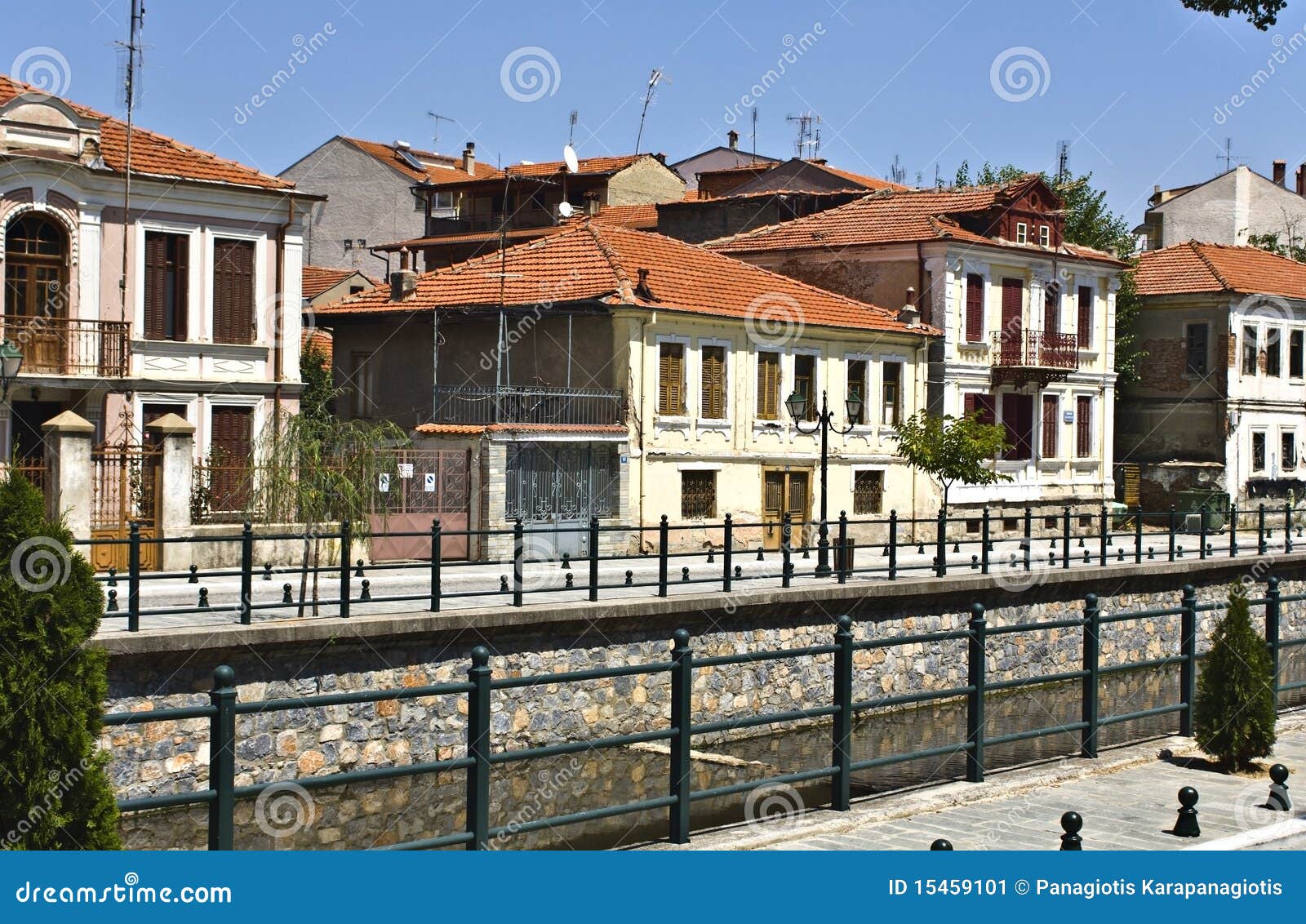 Traditional City of Florina at Greece Stock Image - Image of house ...