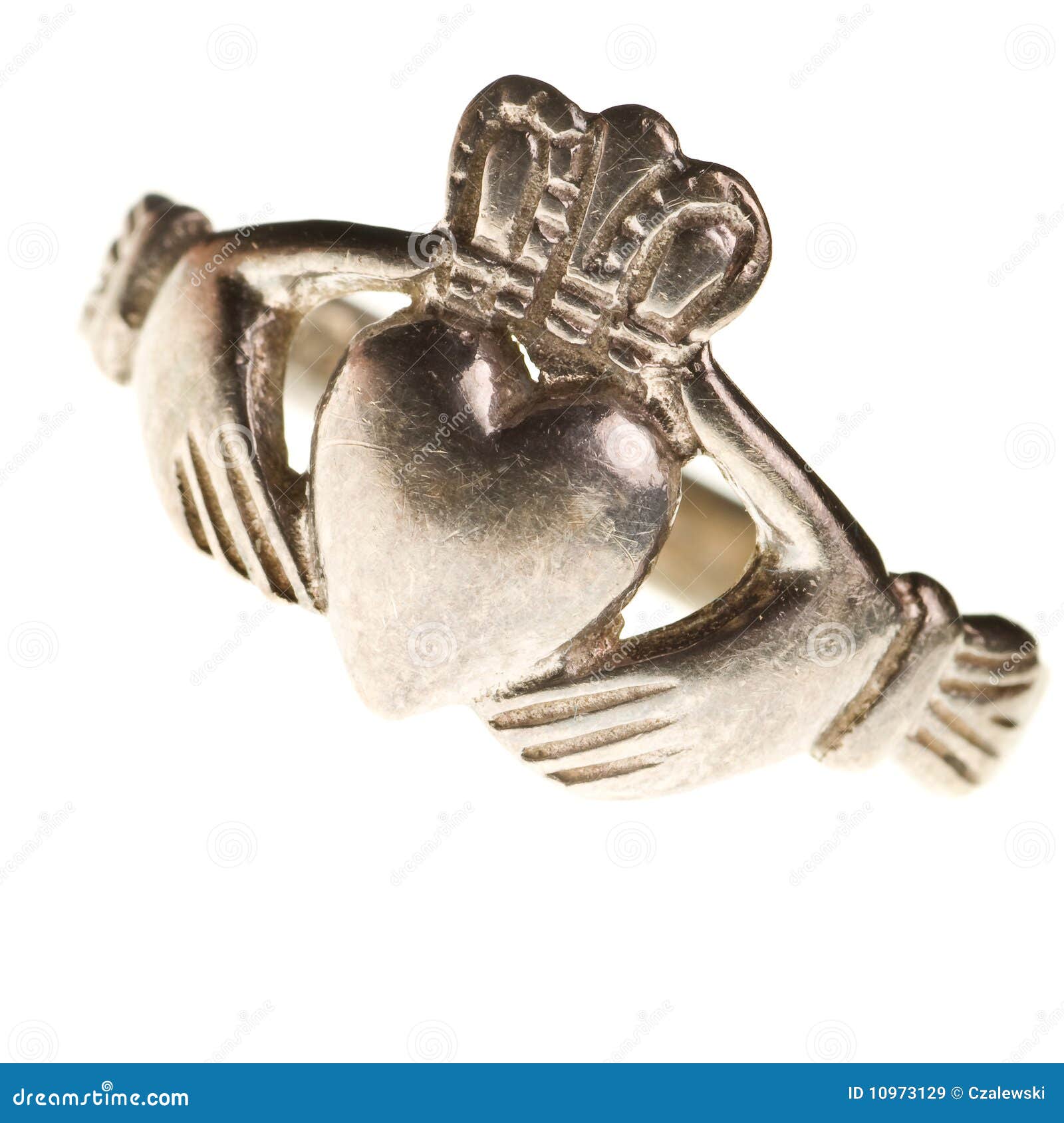 Traditional Claddagh Ring Isolated Stock Image - Image of claddagh ...