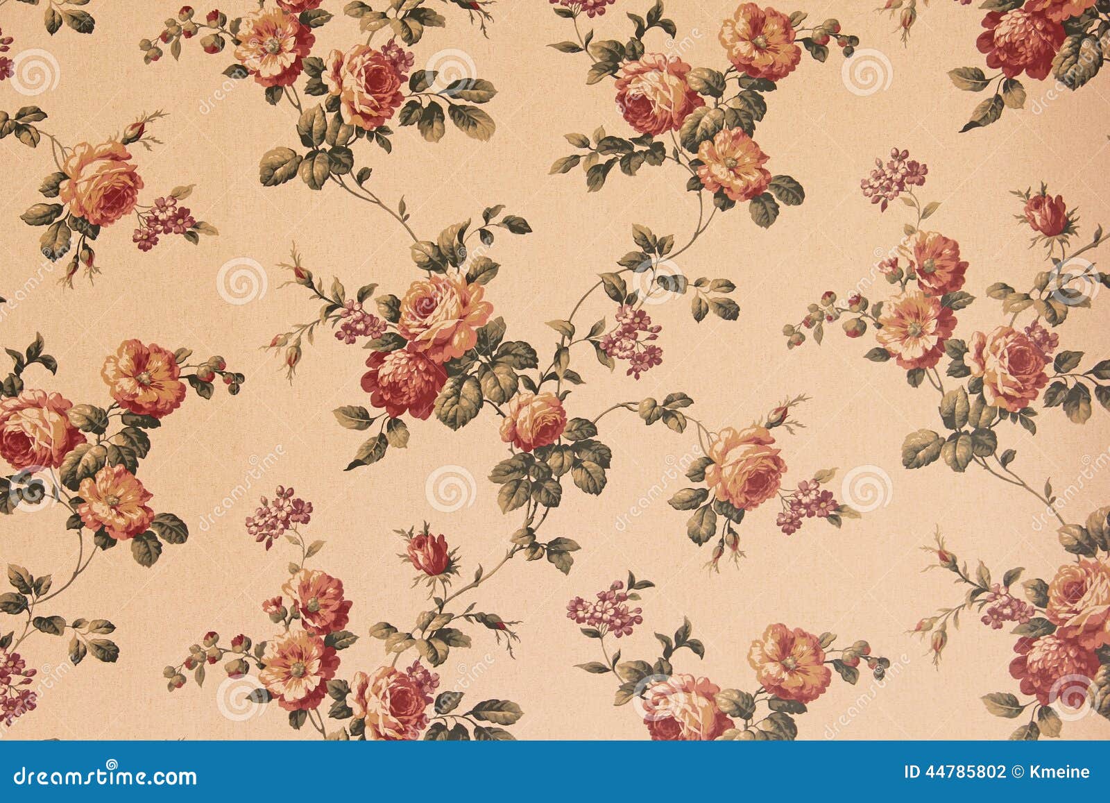Traditional Classic Rose Seamless Pattern Stock Photo - Image of ...