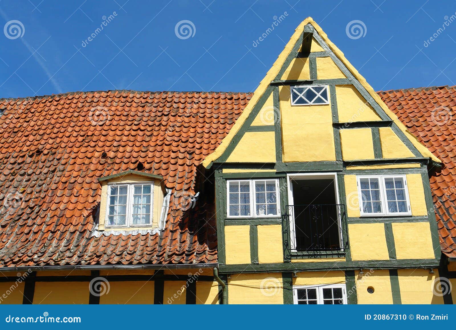 Traditional Classic Style Danish Country House Stock Photo - Image of ...