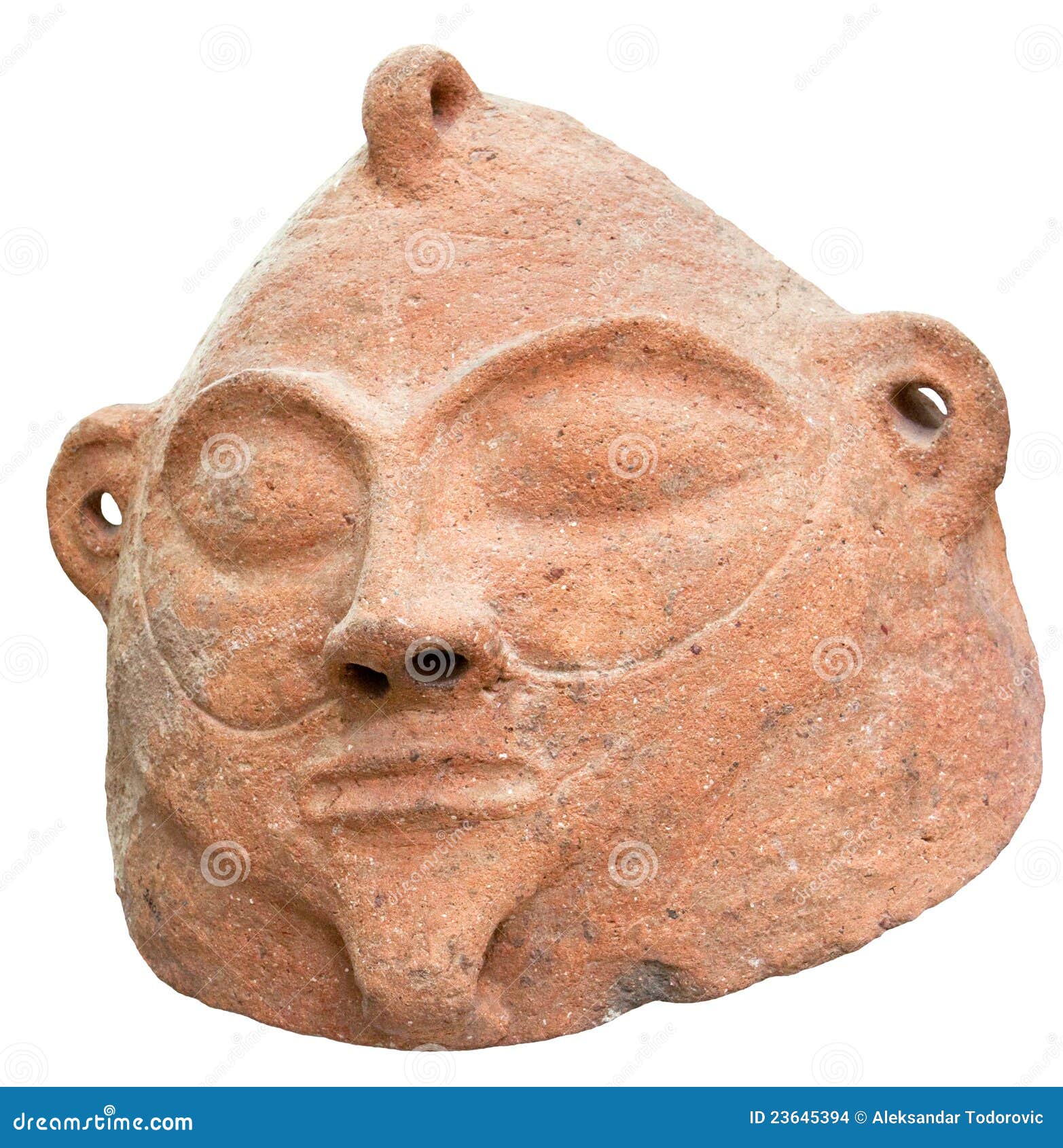 Traditional clay mask stock photo. Image of remains, antique - 23645394