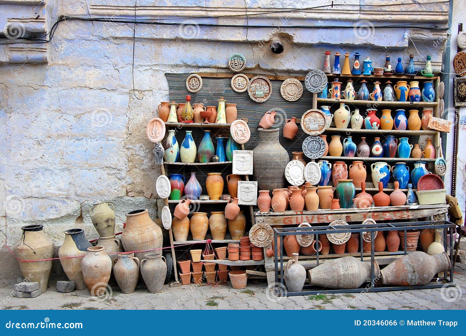 Two Traditional Big Clay Jars To Storage Water Abandoned In The Street ...