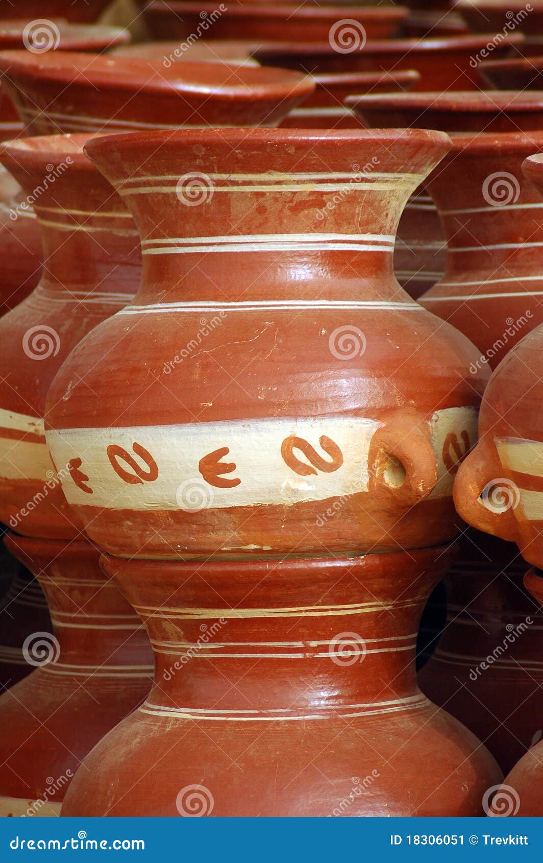 Traditional Clay Pottery for Sale in Mali Stock Image - Image of color ...
