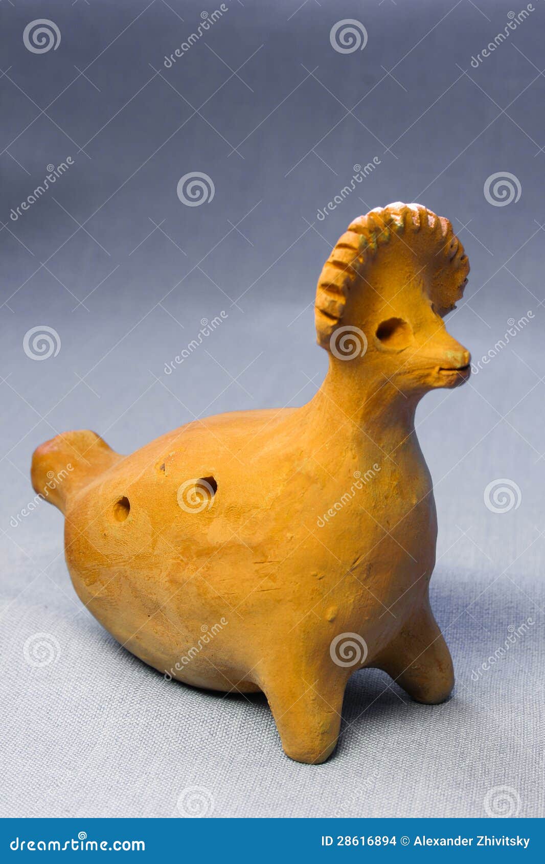 Traditional Clay Toy Whistle Chicken Stock Photo - Image of animal ...