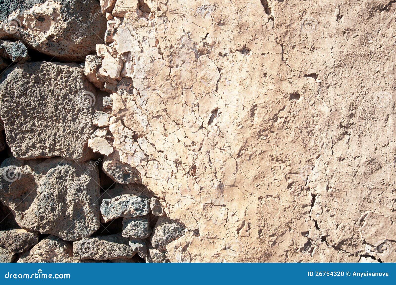 Traditional clay wall stock photo. Image of rough, grunge - 26754320