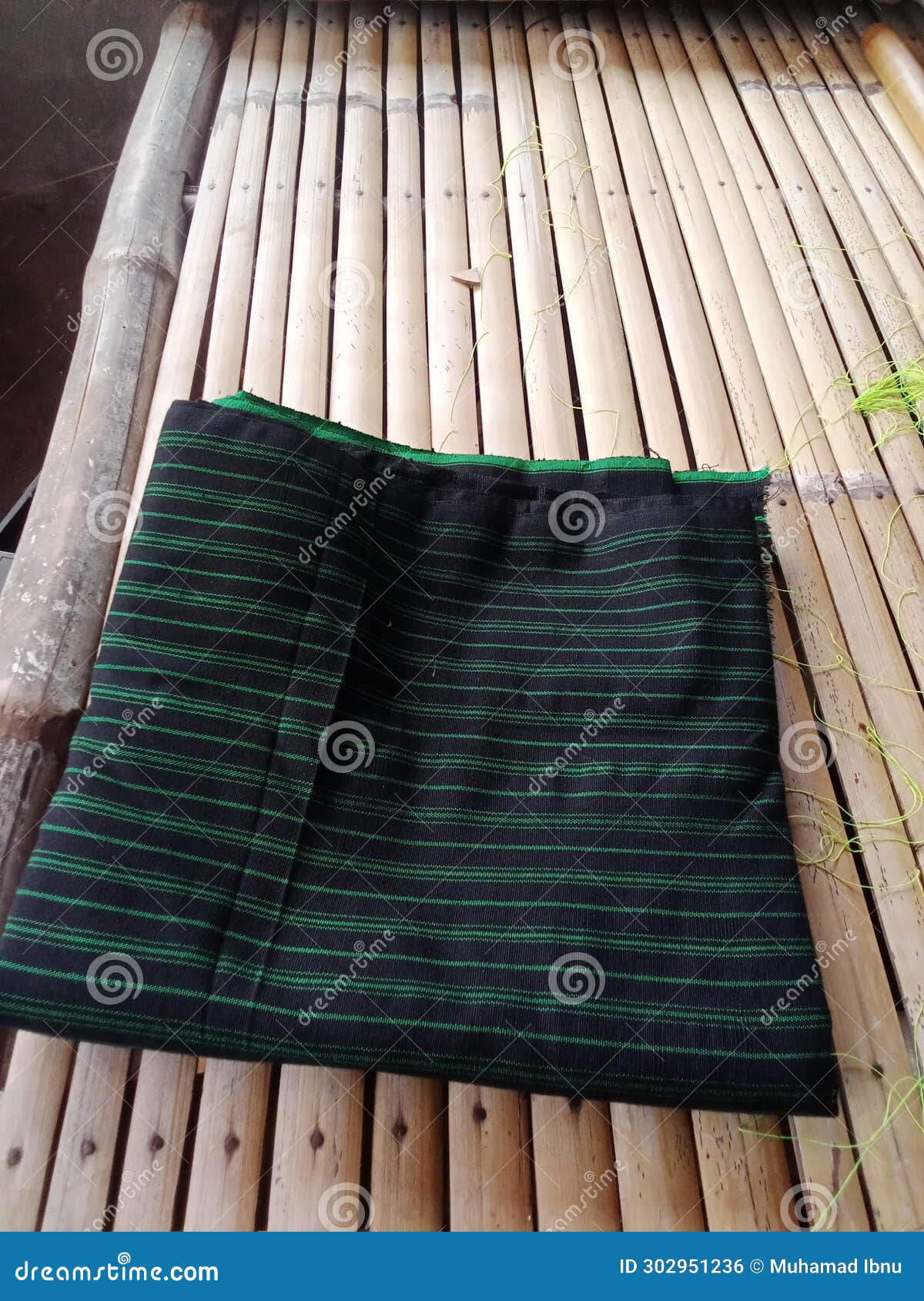 Traditional Cloth with Made Weaving at Home Stock Photo - Image of ...