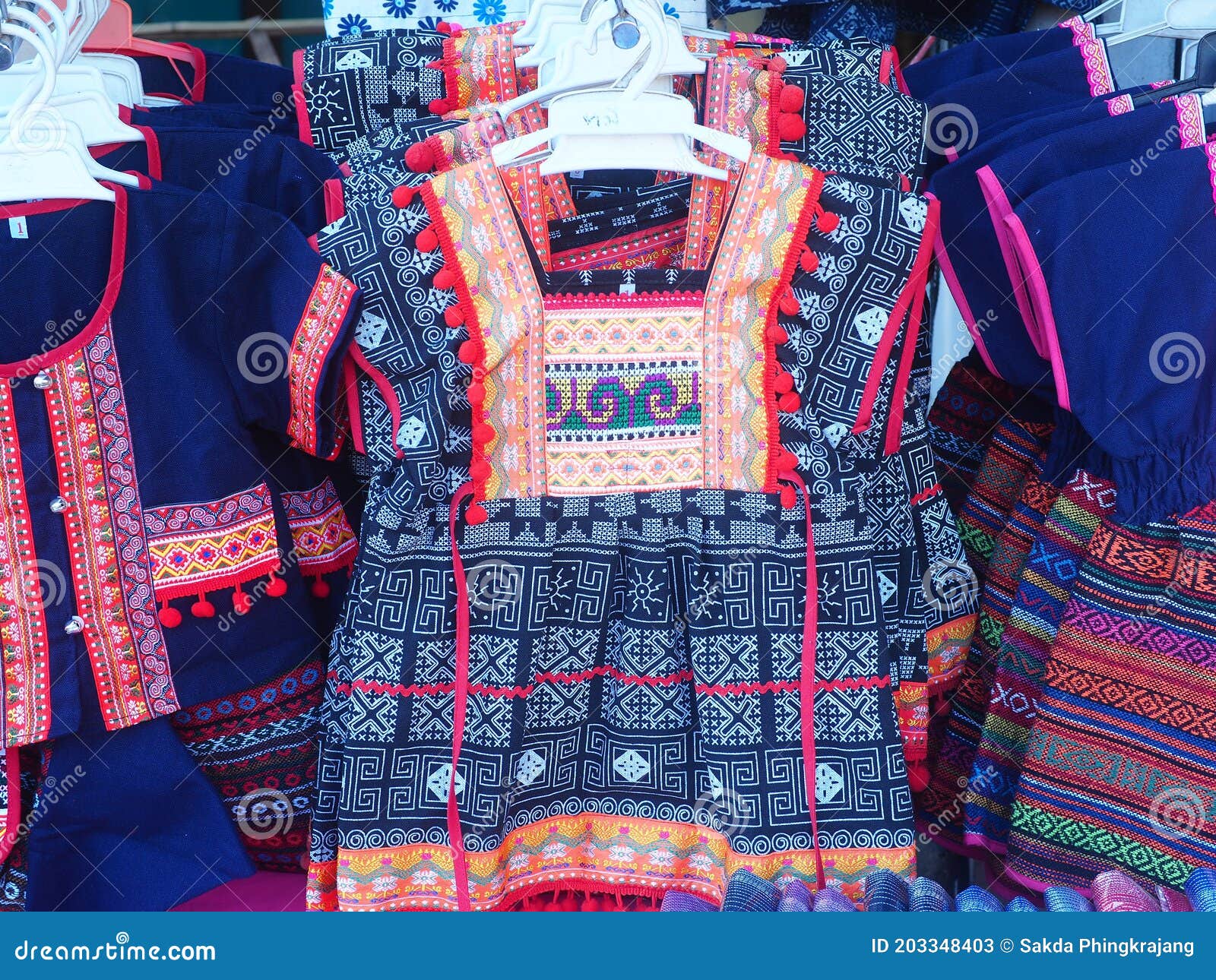 Traditional Clothing Made by Hand Stock Image - Image of fashion ...