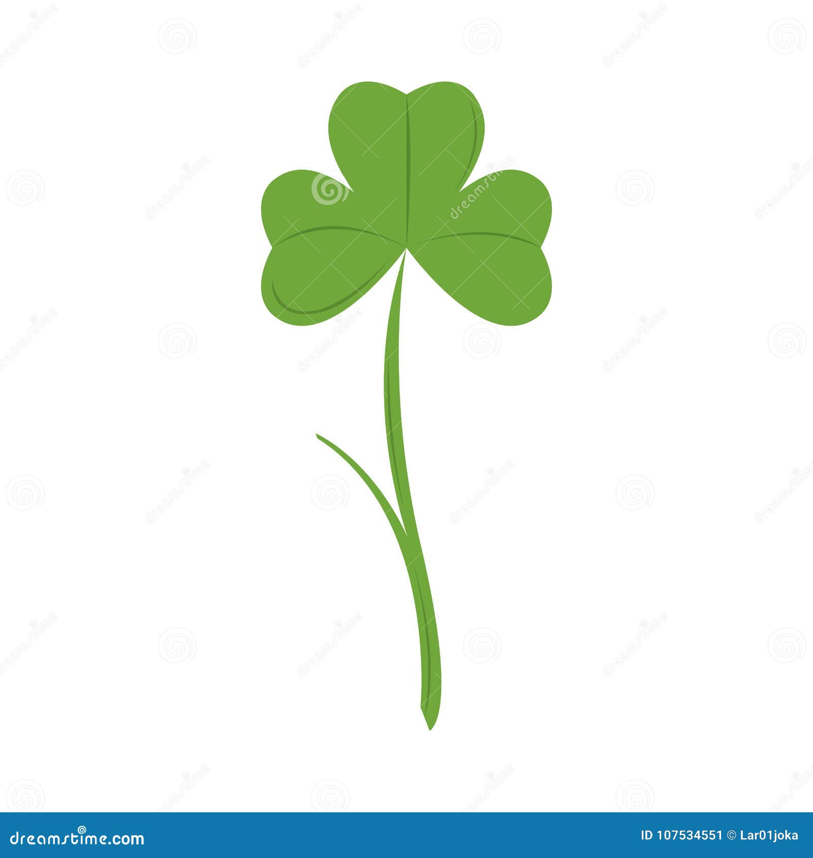 Isolated Traditional Clover Stock Vector - Illustration of isolated ...