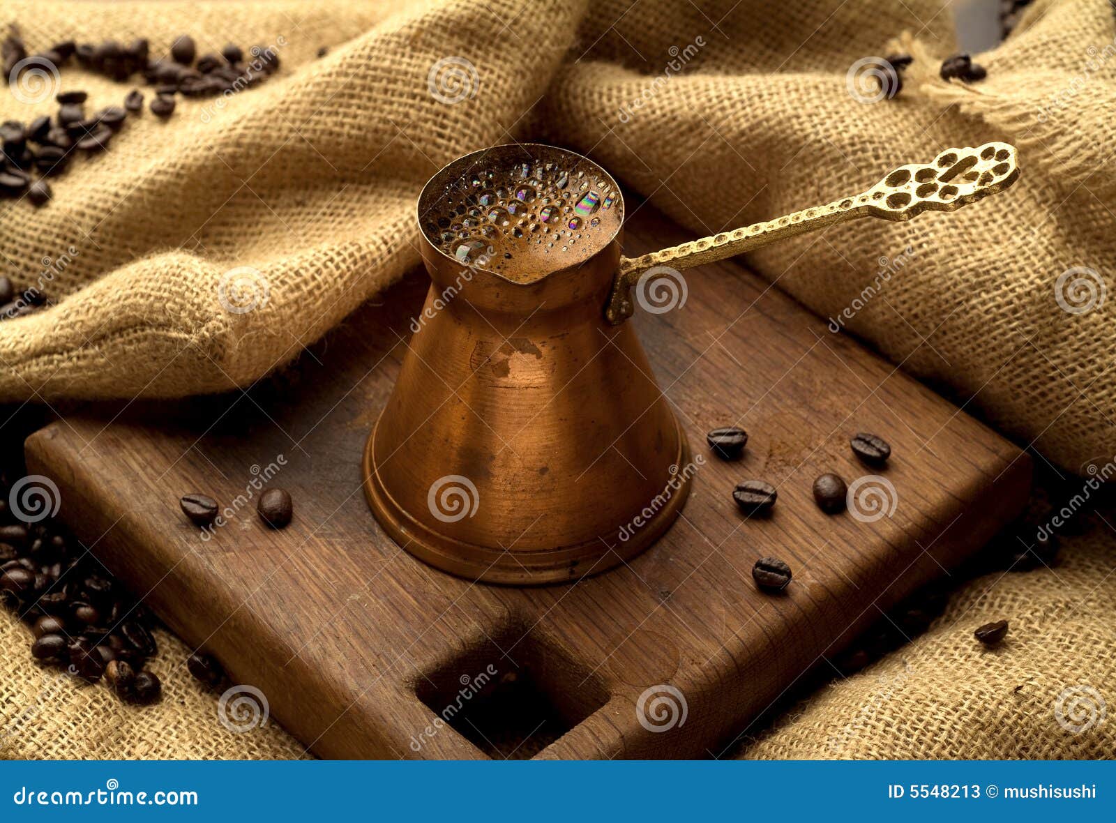 Traditional coffee pot stock image. Image of fresh, turkish - 5548213