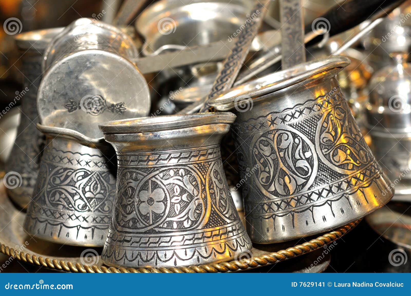 Traditional coffee pot stock image. Image of minaret, breakfast - 7629141