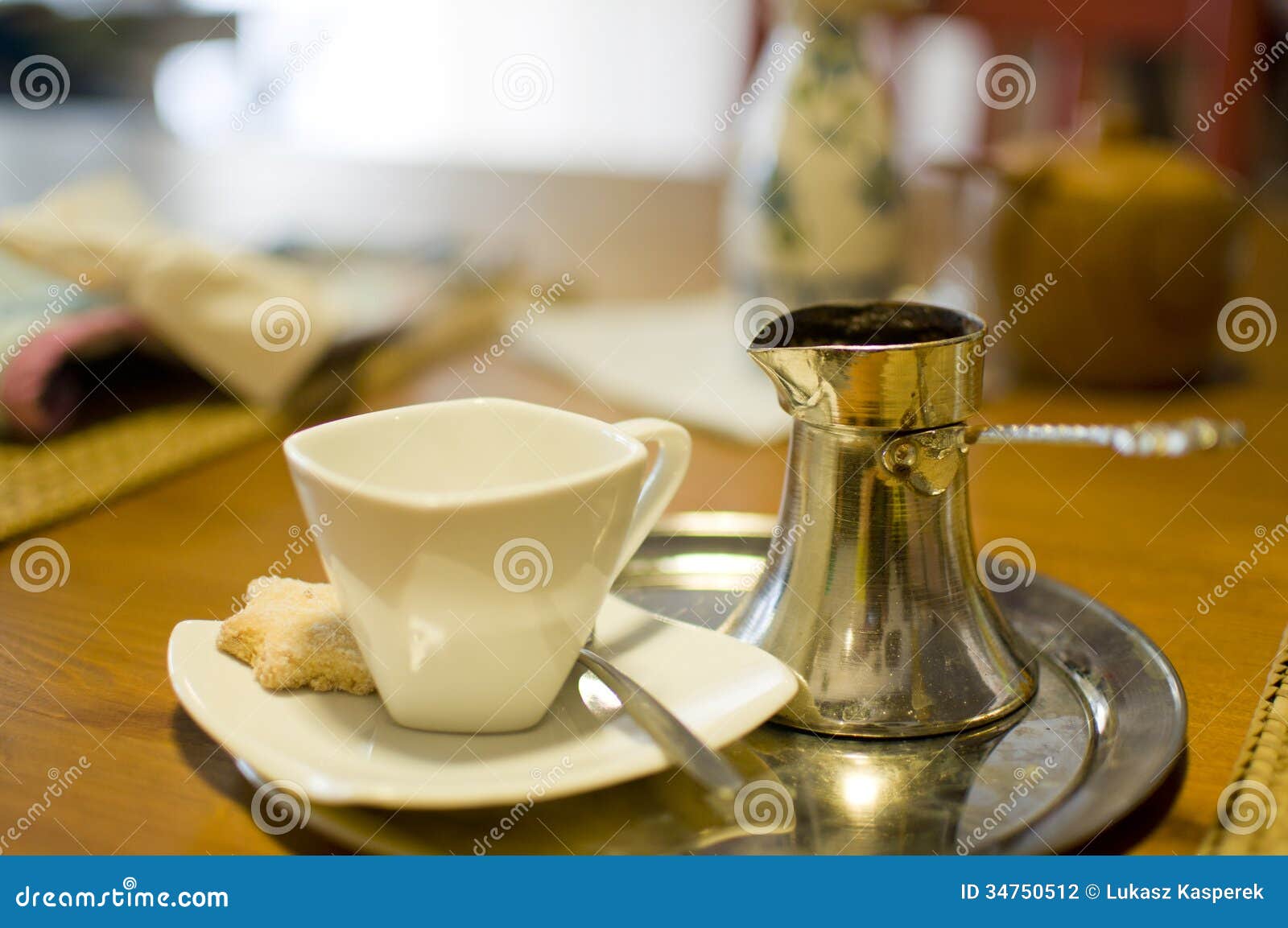 Traditional coffee set stock photo. Image of gold, liquid - 34750512