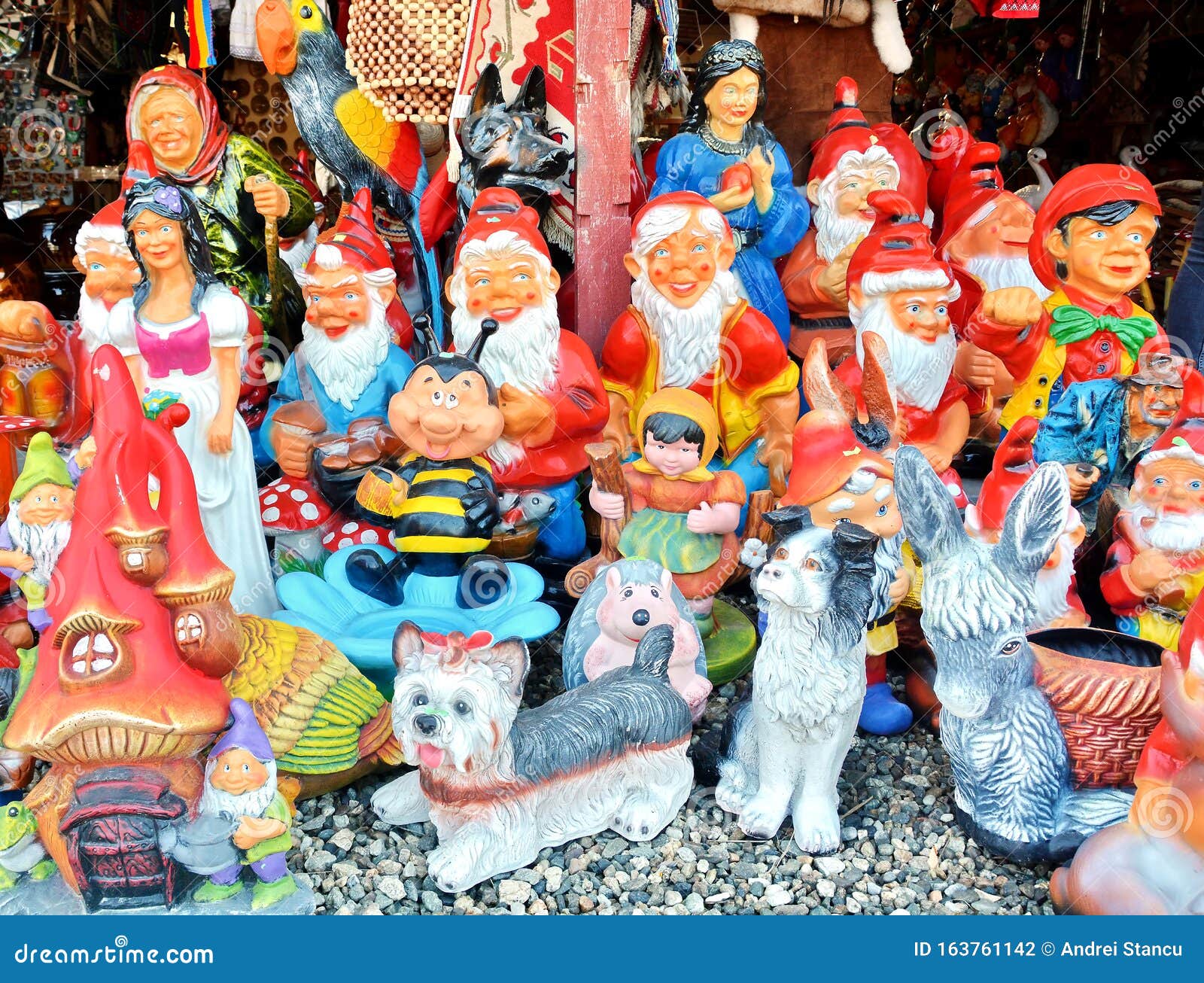 Garden Dwarf stock photo. Image of ornament, gnome, miniature - 163761142