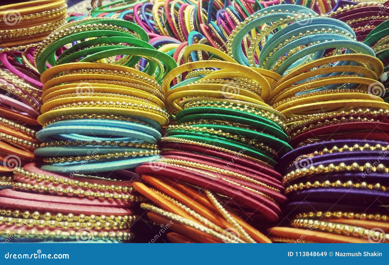 Traditional Colorful Bangles Stock Image - Image of colorful, bangle ...