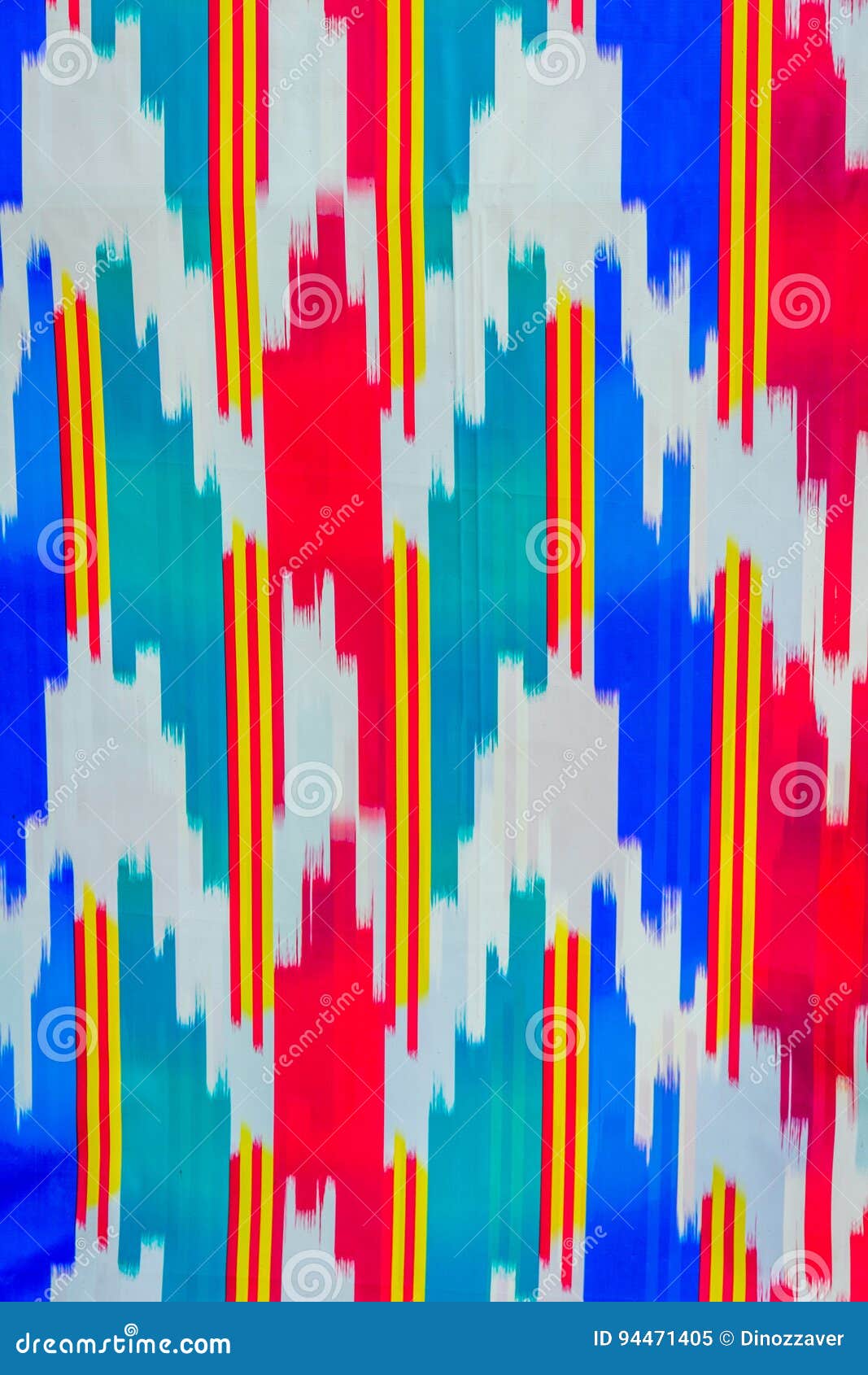 Traditional Colorful Uzbek Fabric Patterns Stock Image - Image of asian ...