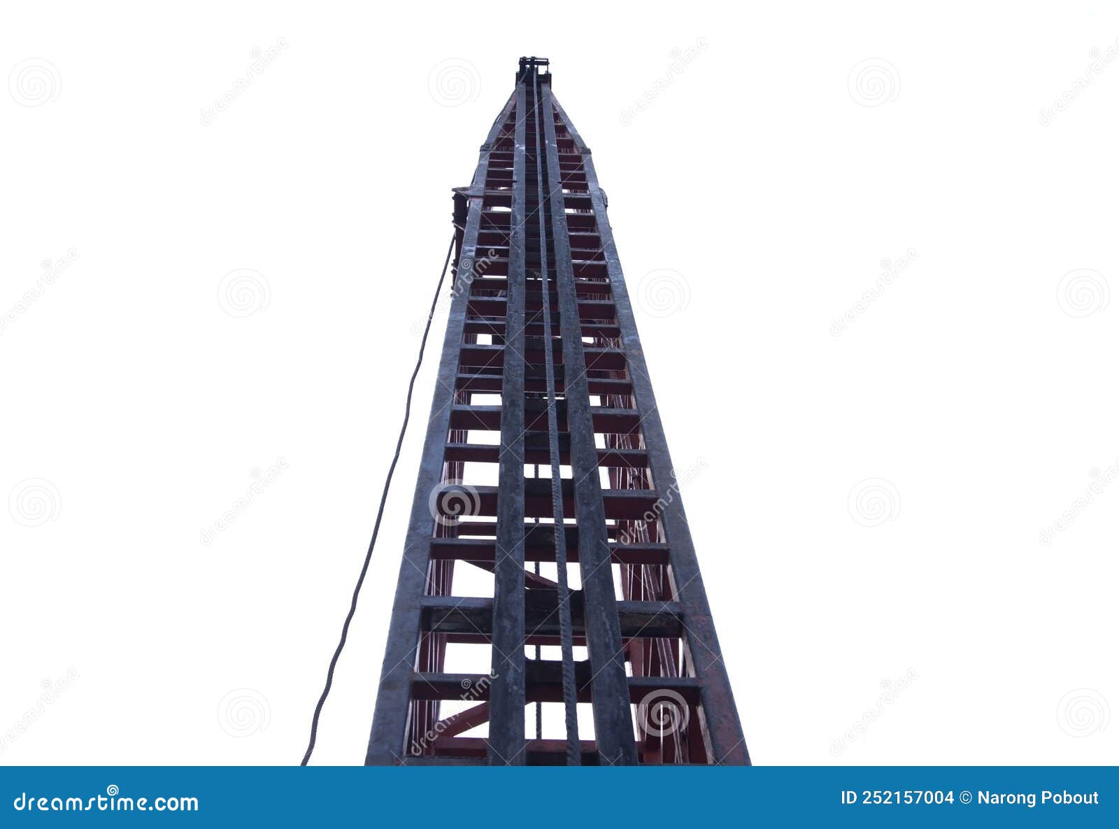 Traditional Construction Cranes are Digging Pile Foundation ...