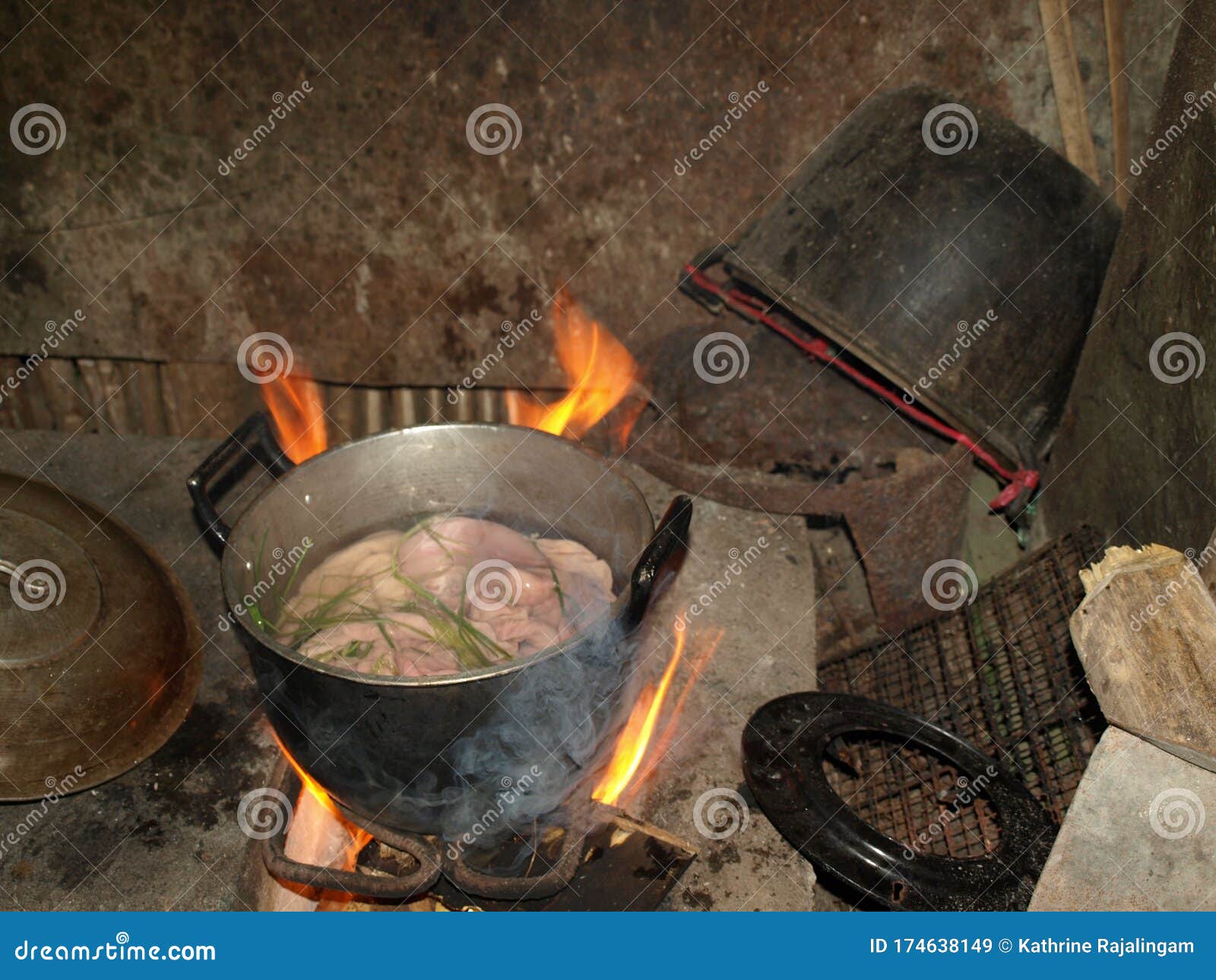 Traditional Cooking in the Philippines Stock Image - Image of ...