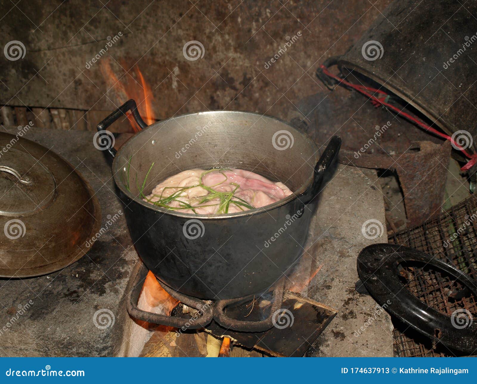 Traditional Cooking in the Philippines Stock Image - Image of ...