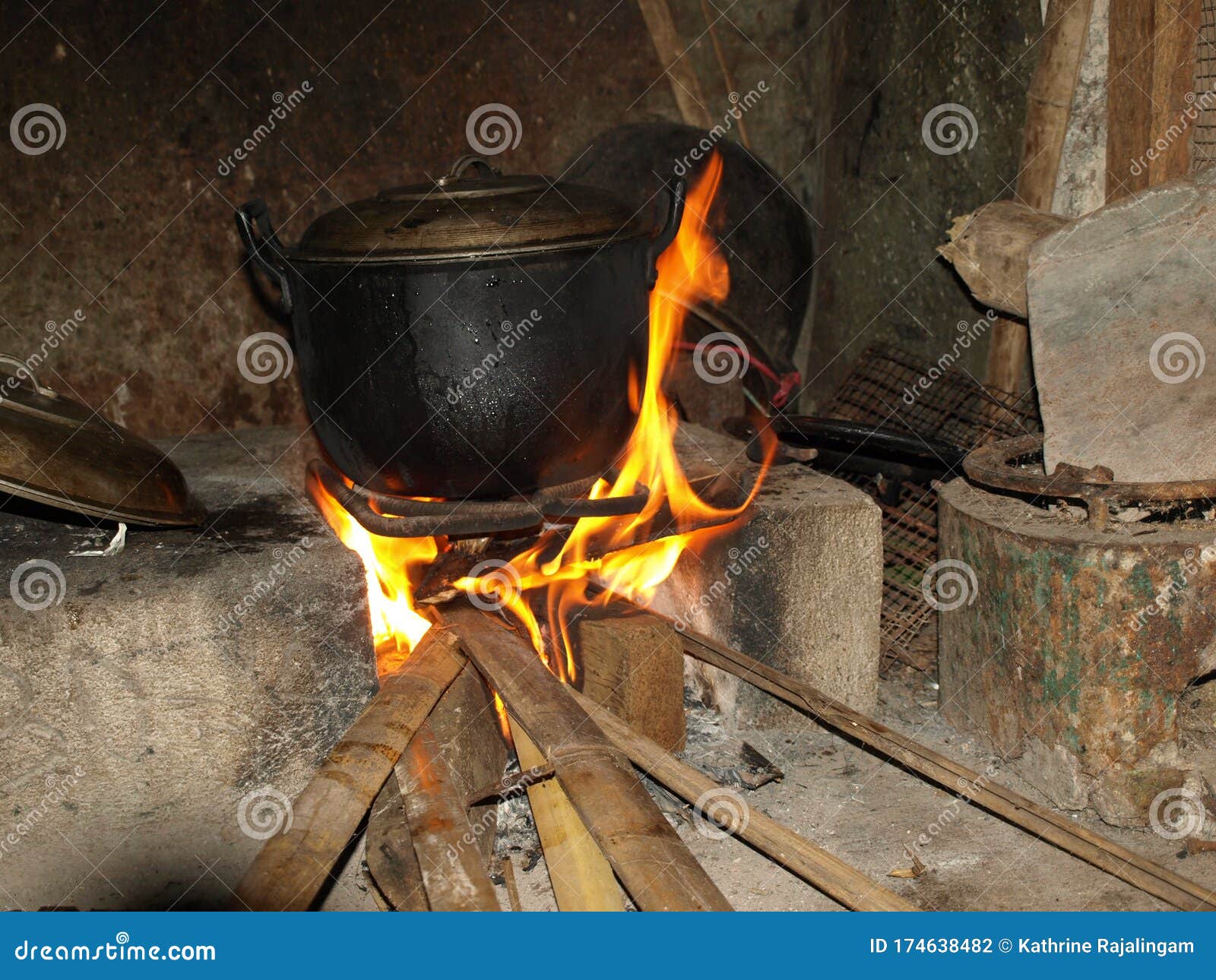Traditional Cooking in the Philippines Stock Photo - Image of cooking ...