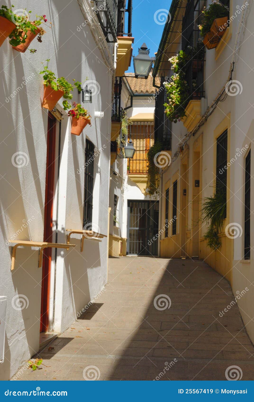 Traditional Cordoba Street stock image. Image of decorated - 25567419