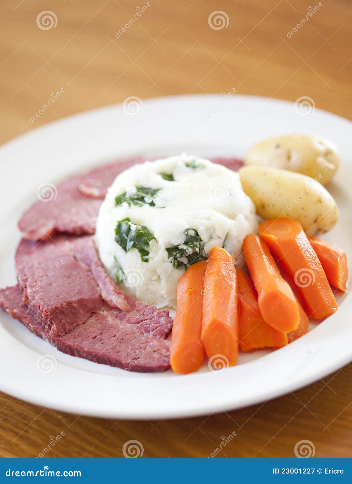 Traditional Corned Beef Dinner Stock Image - Image of brisket, beef ...