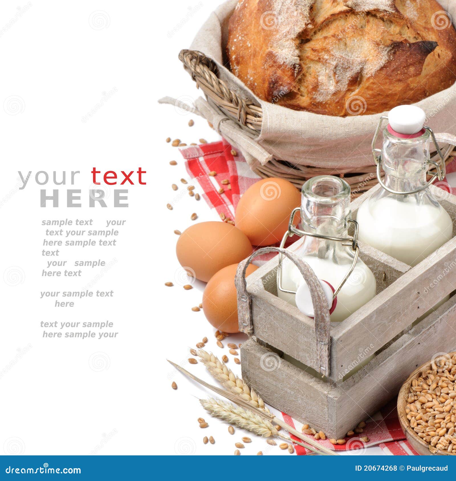 Traditional Countryside Breakfast Stock Photo - Image of copyspace ...