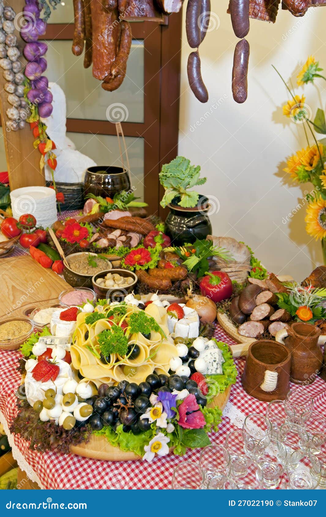 Traditional Countryside Food Stock Photo - Image of banquet, breakfast ...