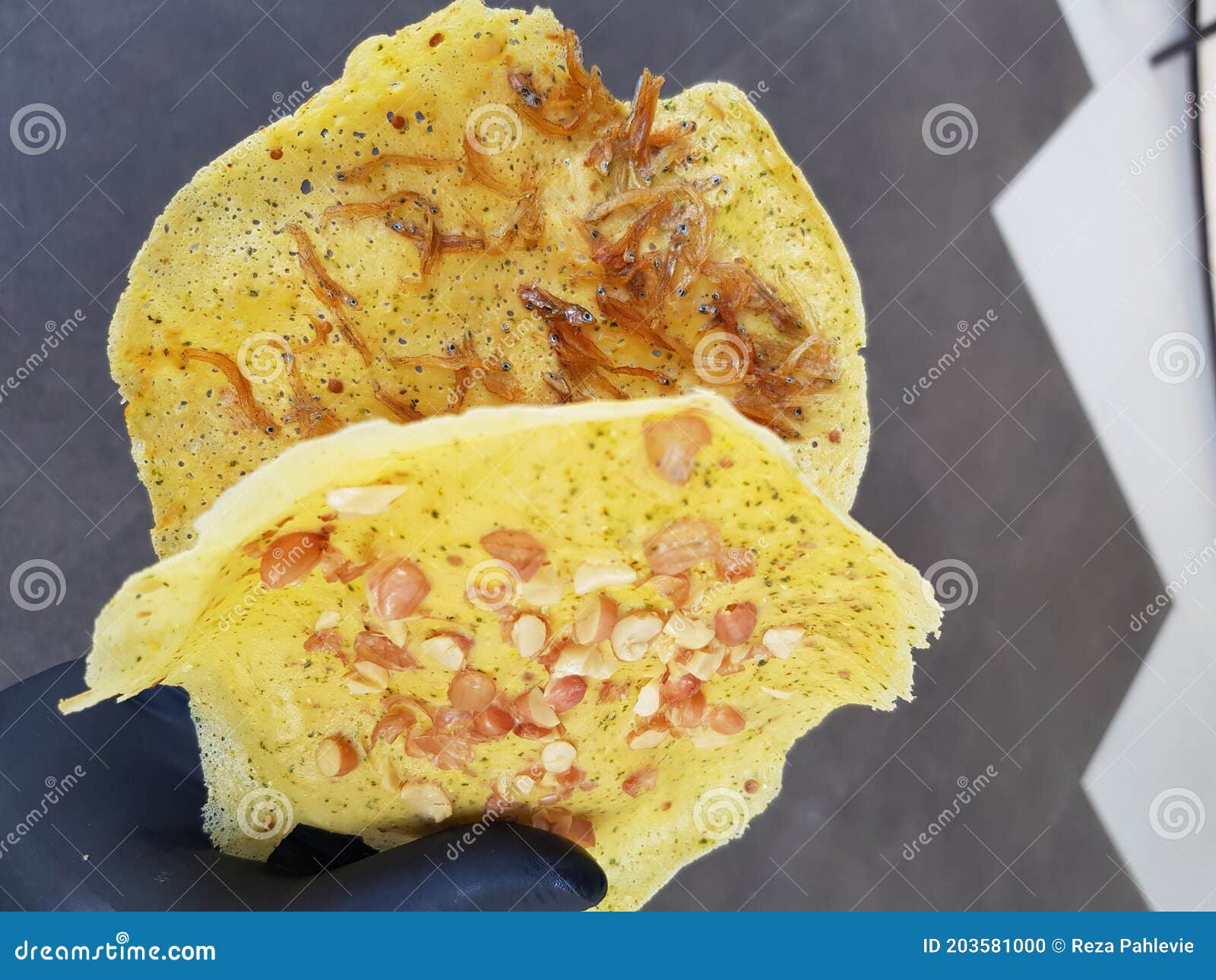 Traditional Crackers Indonesian Anchovy Peanuts Stock Photo - Image of ...