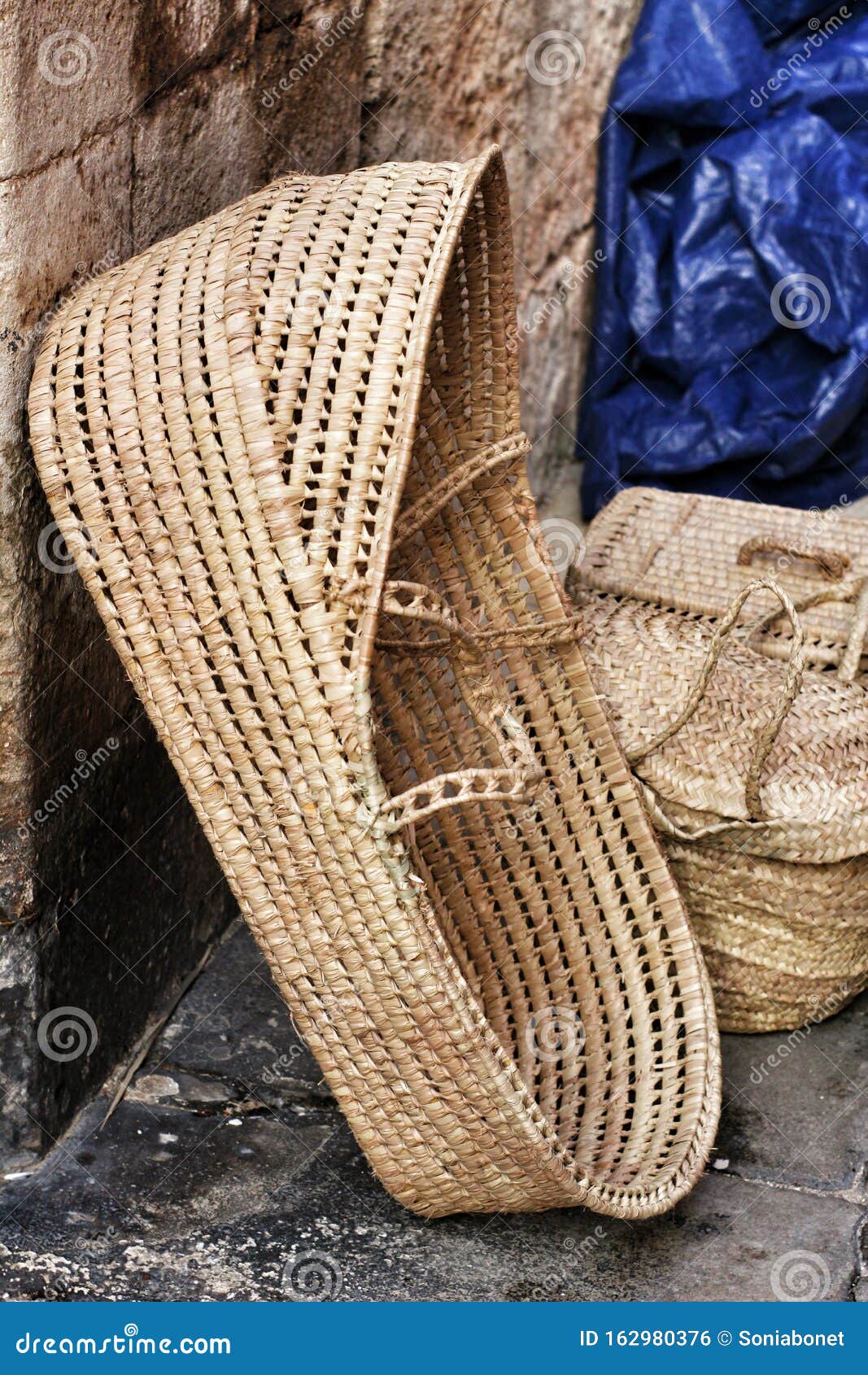 Traditional Craft Hemp Baskets in Elche, Spain Stock Photo - Image of ...