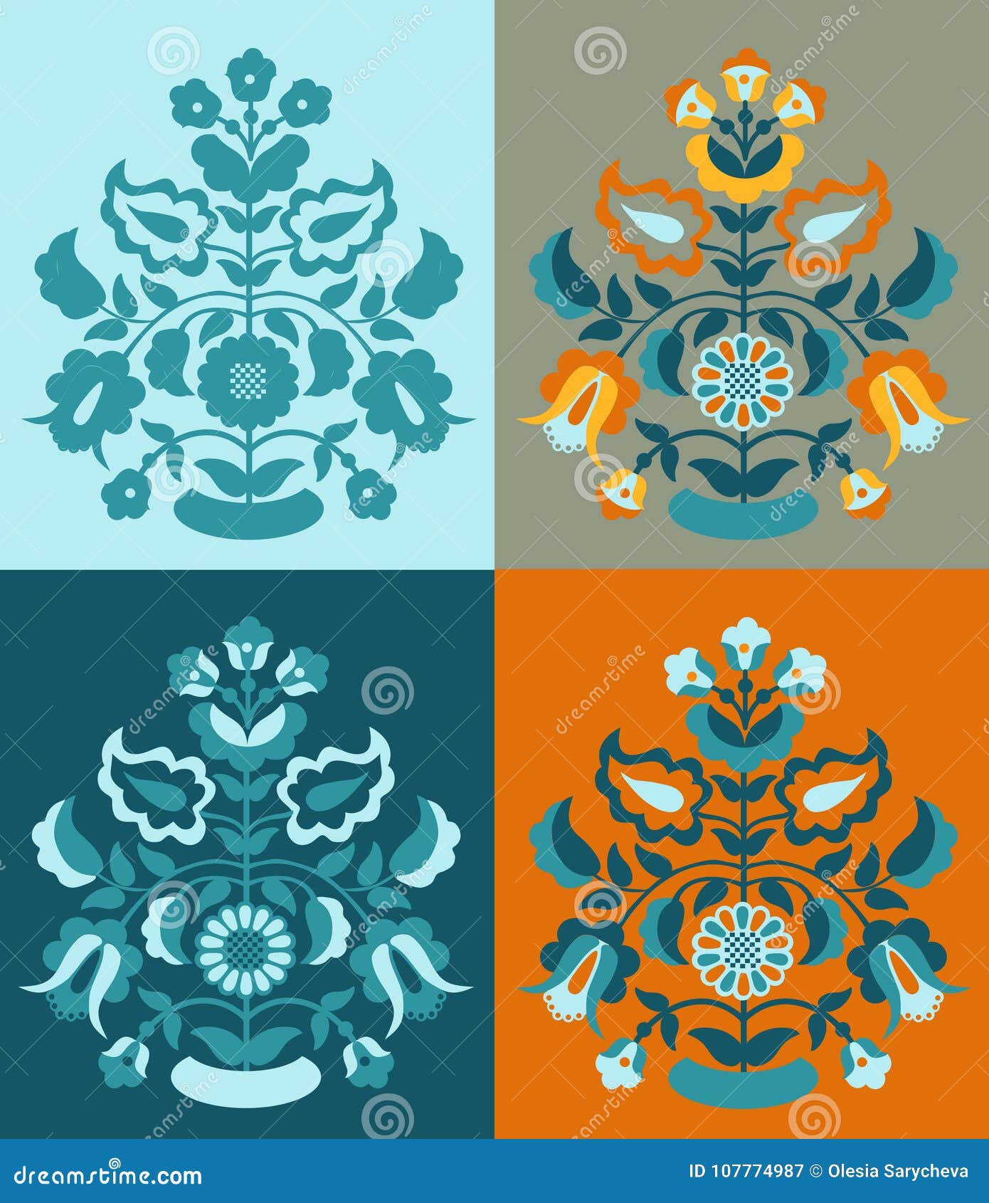 Crimean-Tatar Pattern `Tree of Life` Stock Vector - Illustration of ...