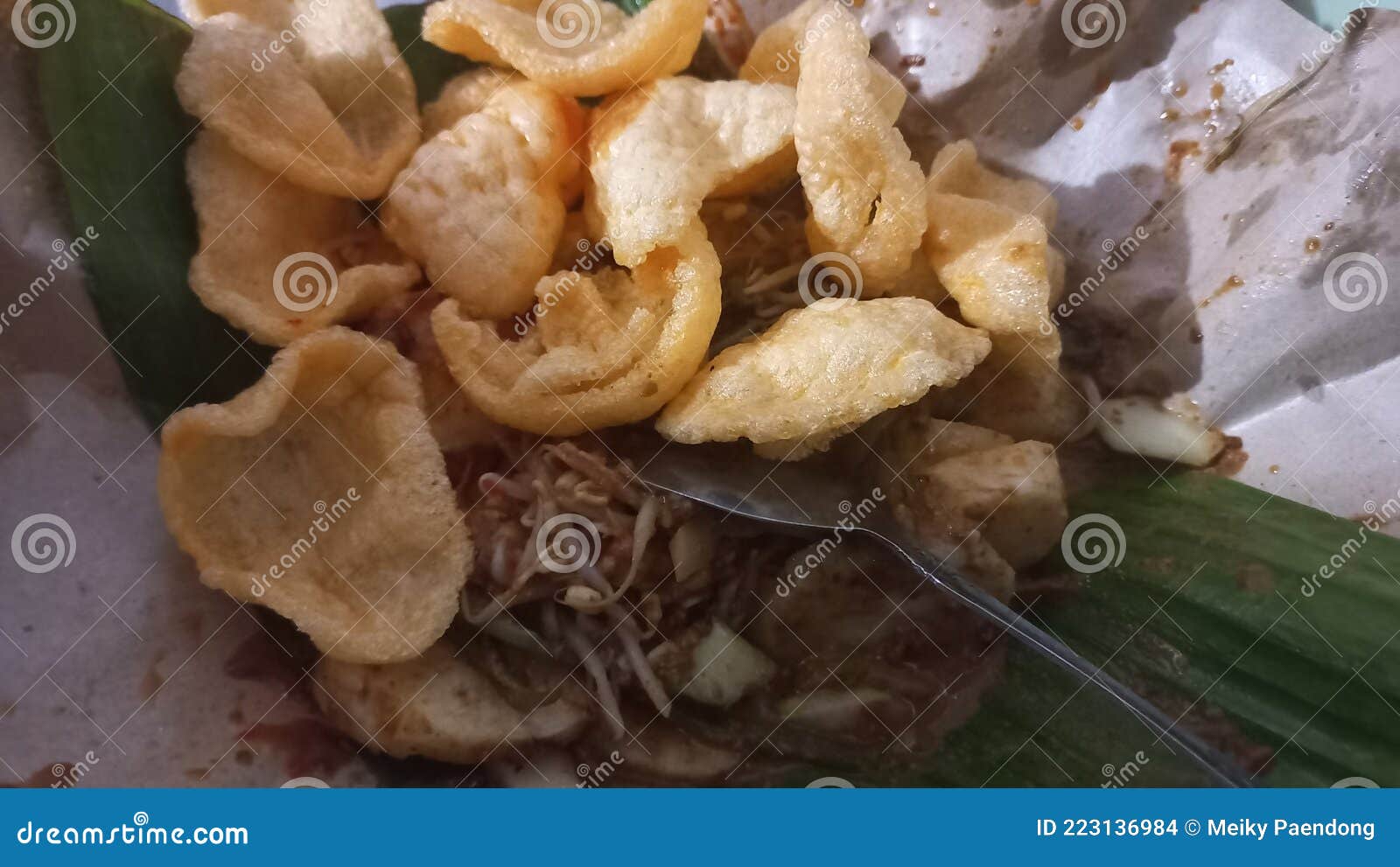 The Traditional Culinary People& X27;s Rice Pecel Stock Photo - Image ...