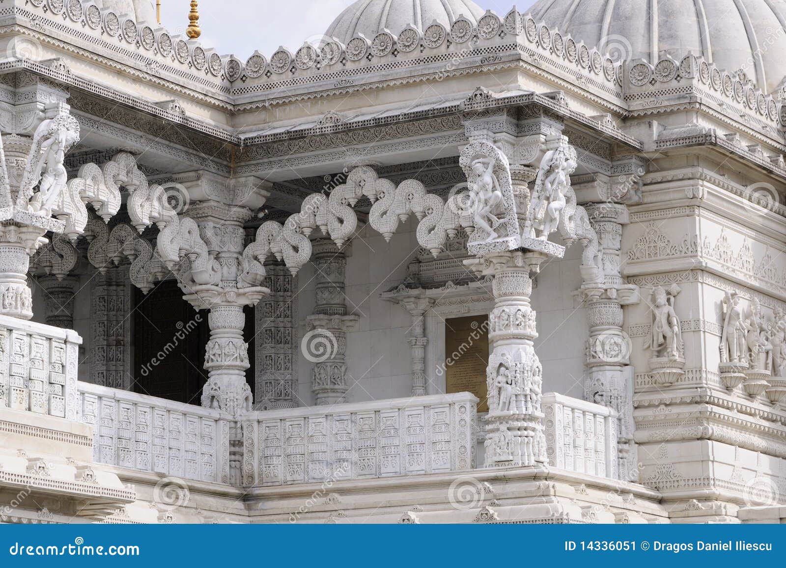 Traditional Culture and Columns of Indian Temple Stock Image - Image of ...