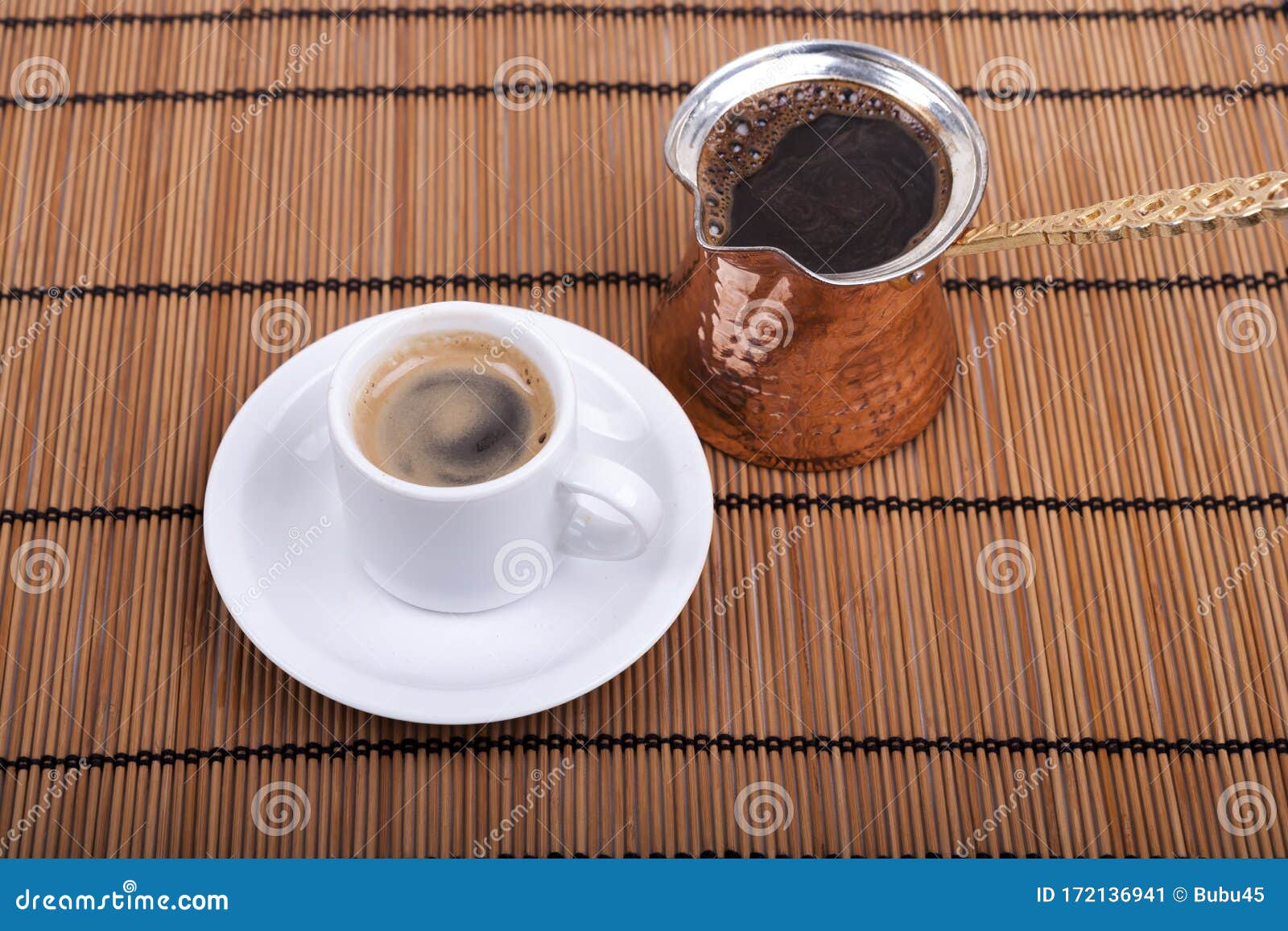 Traditional cup of coffee stock image. Image of drink - 172136941
