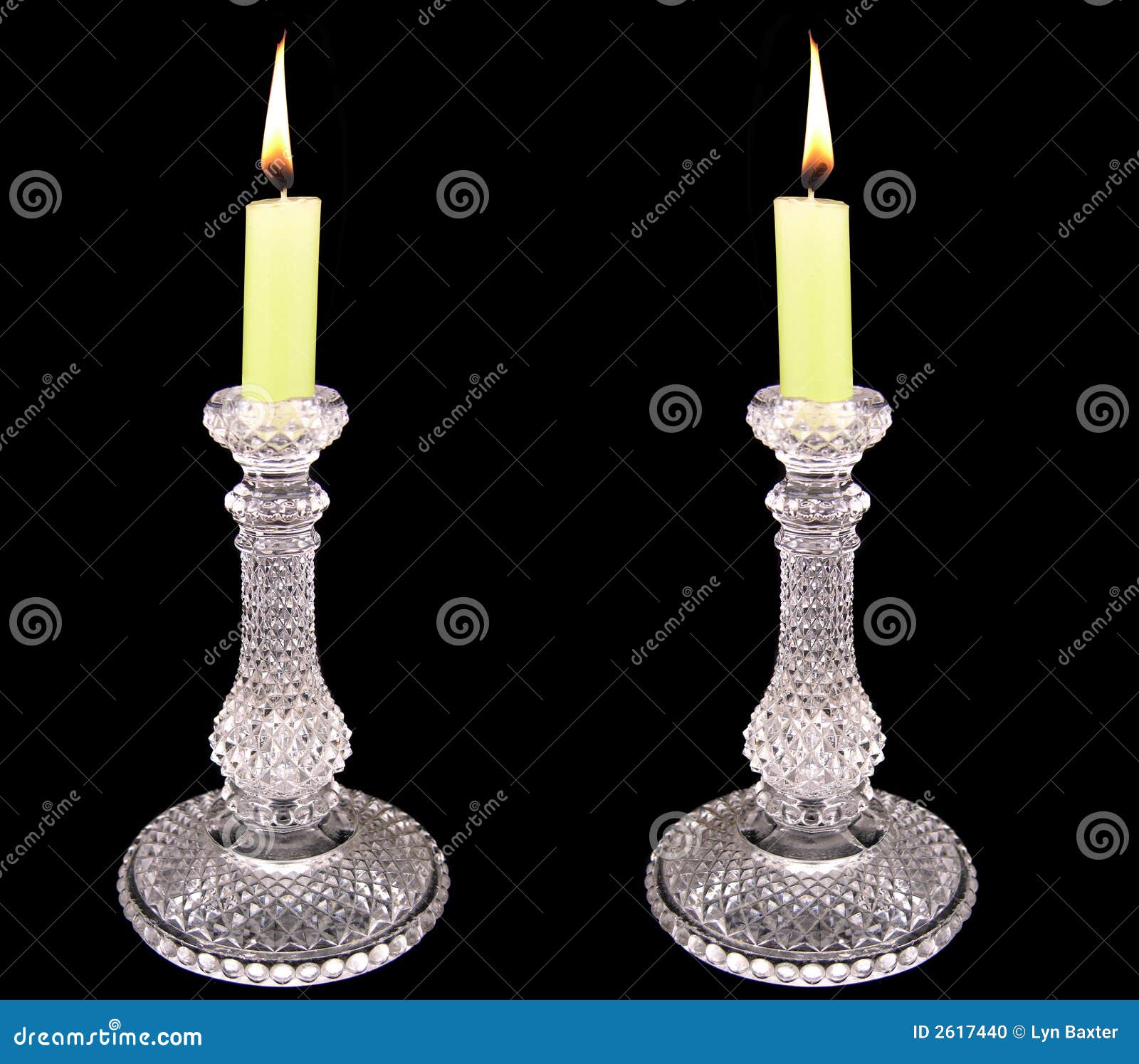 Traditional Cut Glass Candle Stock Photo - Image of aroma, ceremonies ...