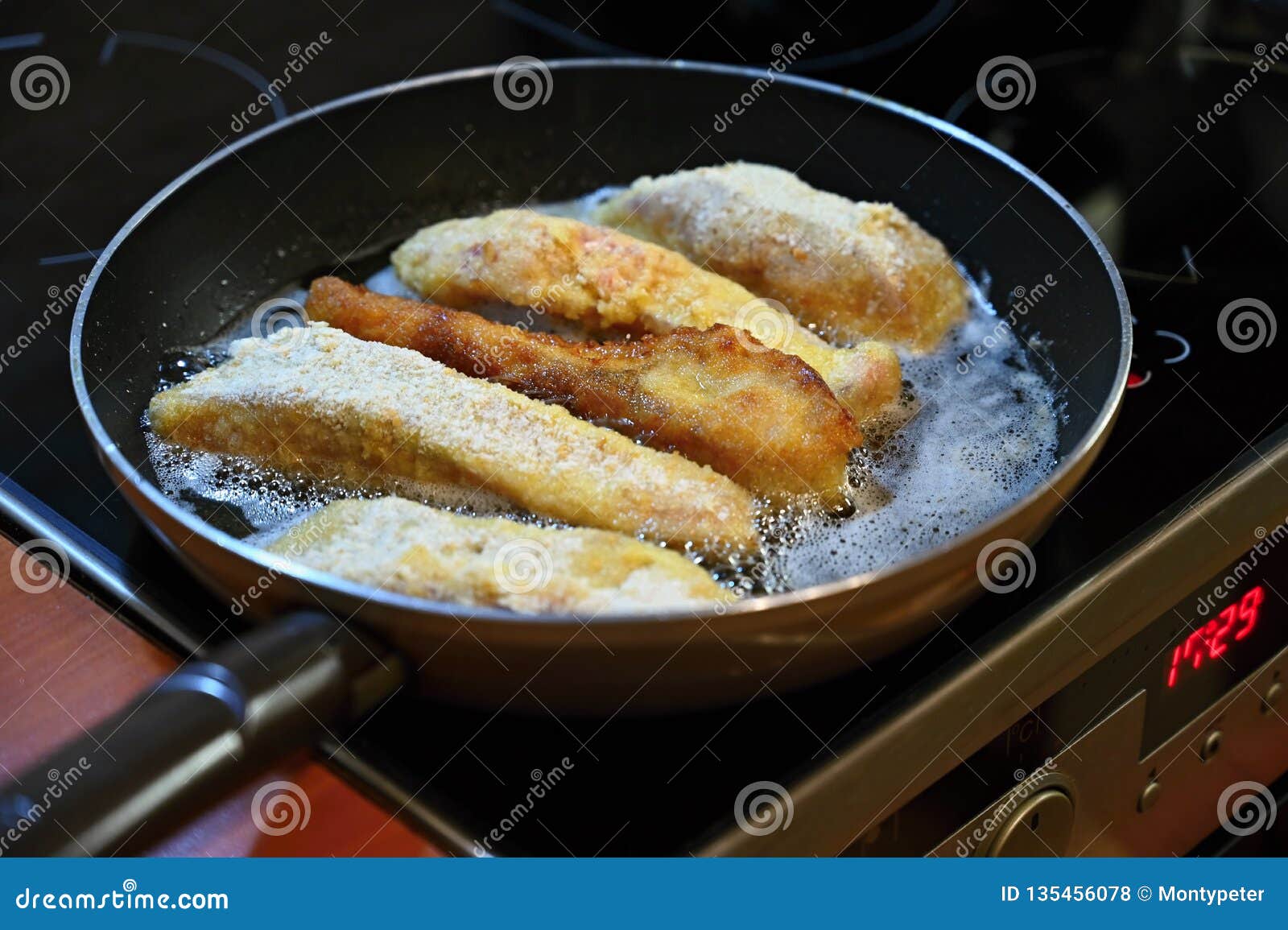 Traditional Czech Christmas Dinner. Fried Fish - Carp. Season - Holiday ...