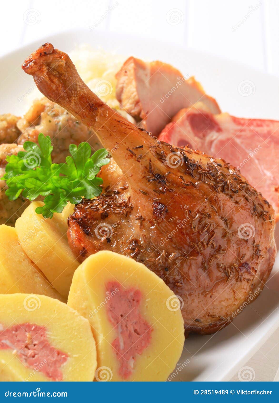 Traditional Czech dish stock image. Image of food, roast - 28519489