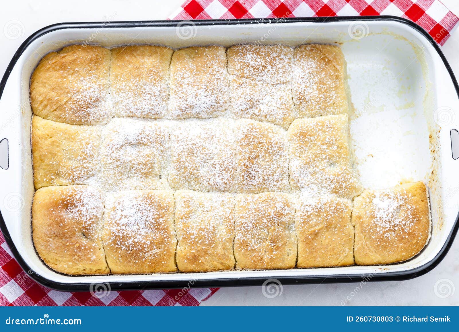 Traditional Czech Stuffed Buns in Baking Tray Stock Image - Image of ...