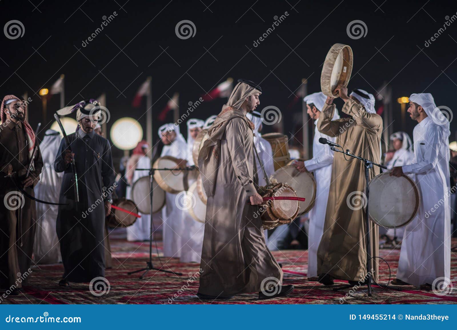 National day, Doha, Qatar editorial stock image. Image of clothes ...
